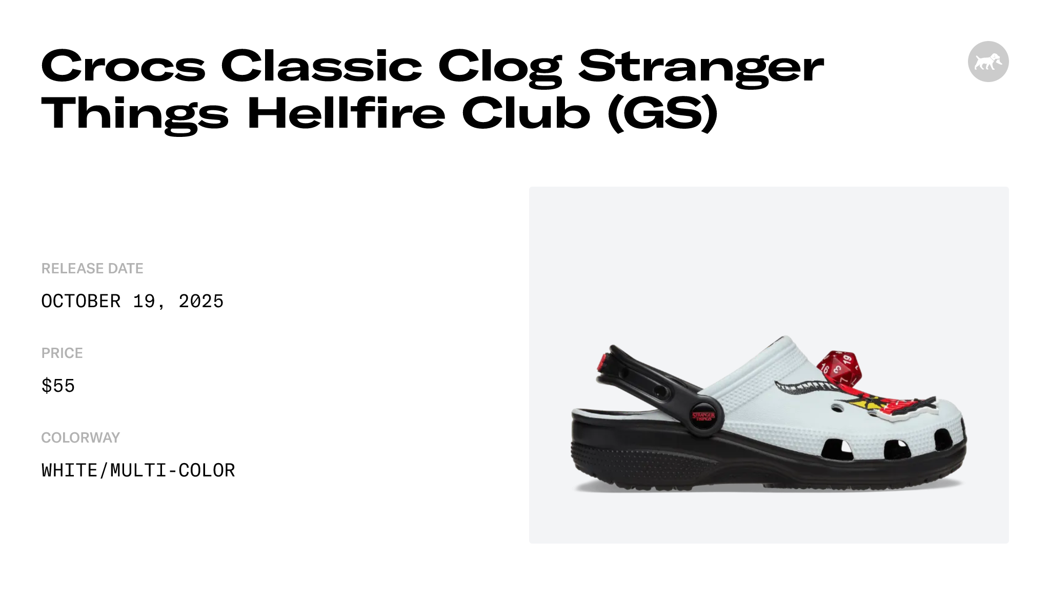 Crocs Classic Clog Stranger Things Hellfire Club (GS) - 211513-90H