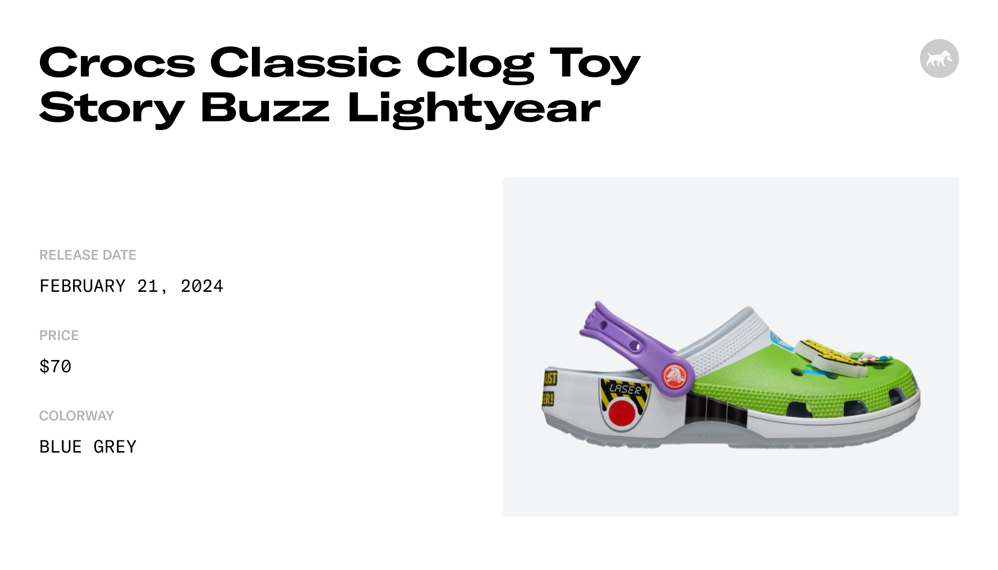 Crocs Classic Clog Toy Story Buzz Lightyear - 209545-0ID