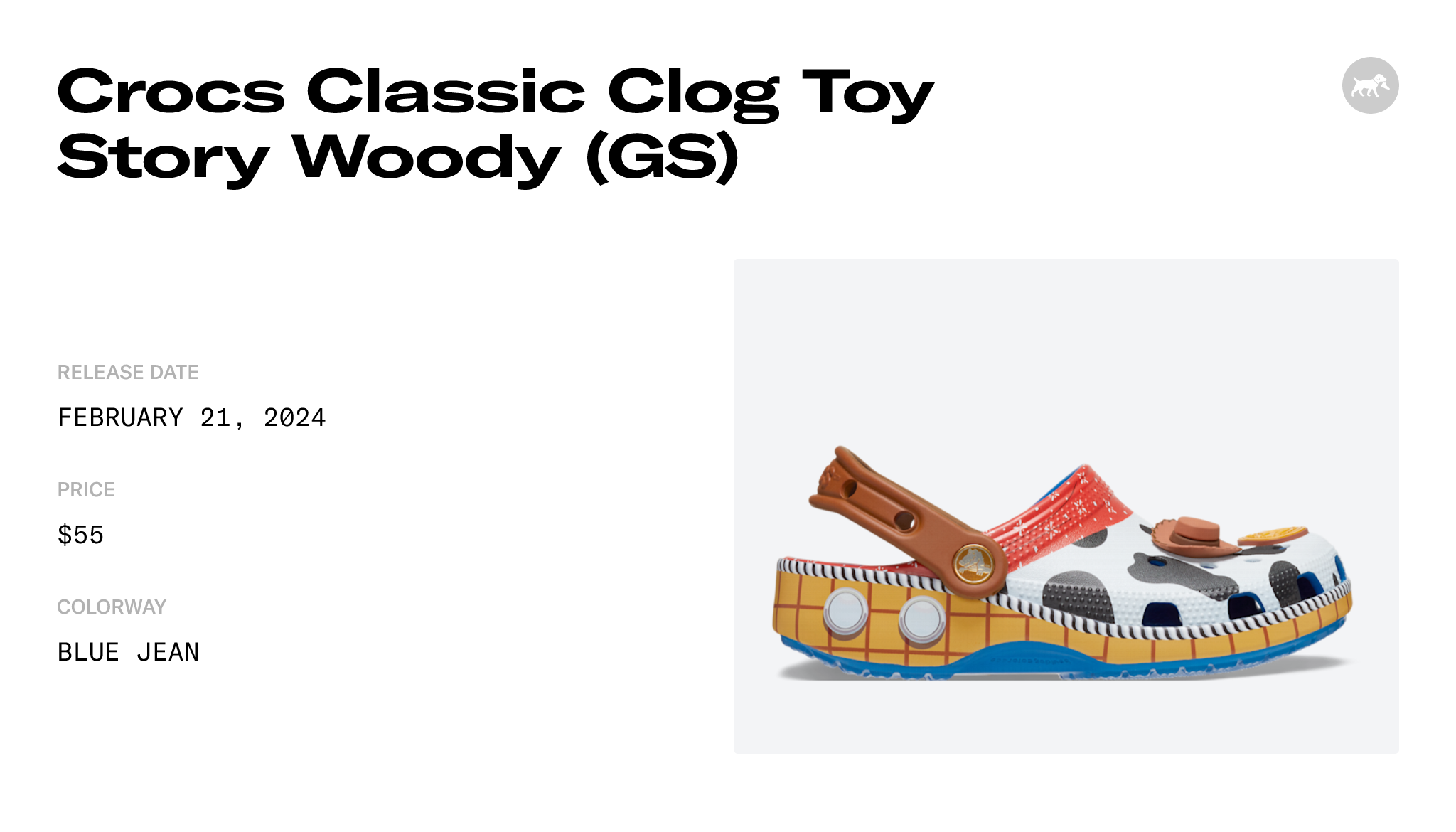 Crocs Classic Clog Toy Story Woody (GS) - 209461-4GX