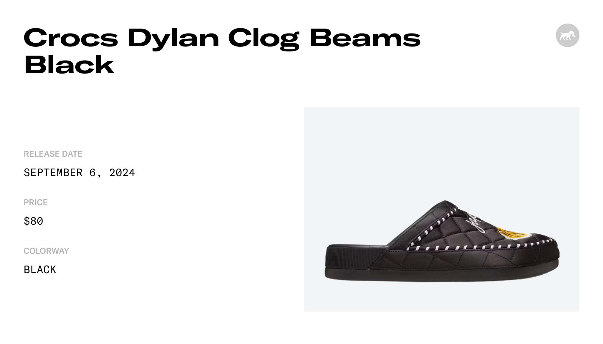 Crocs Dylan Clog Beams Black - 210302-001 Raffles & Where to Buy