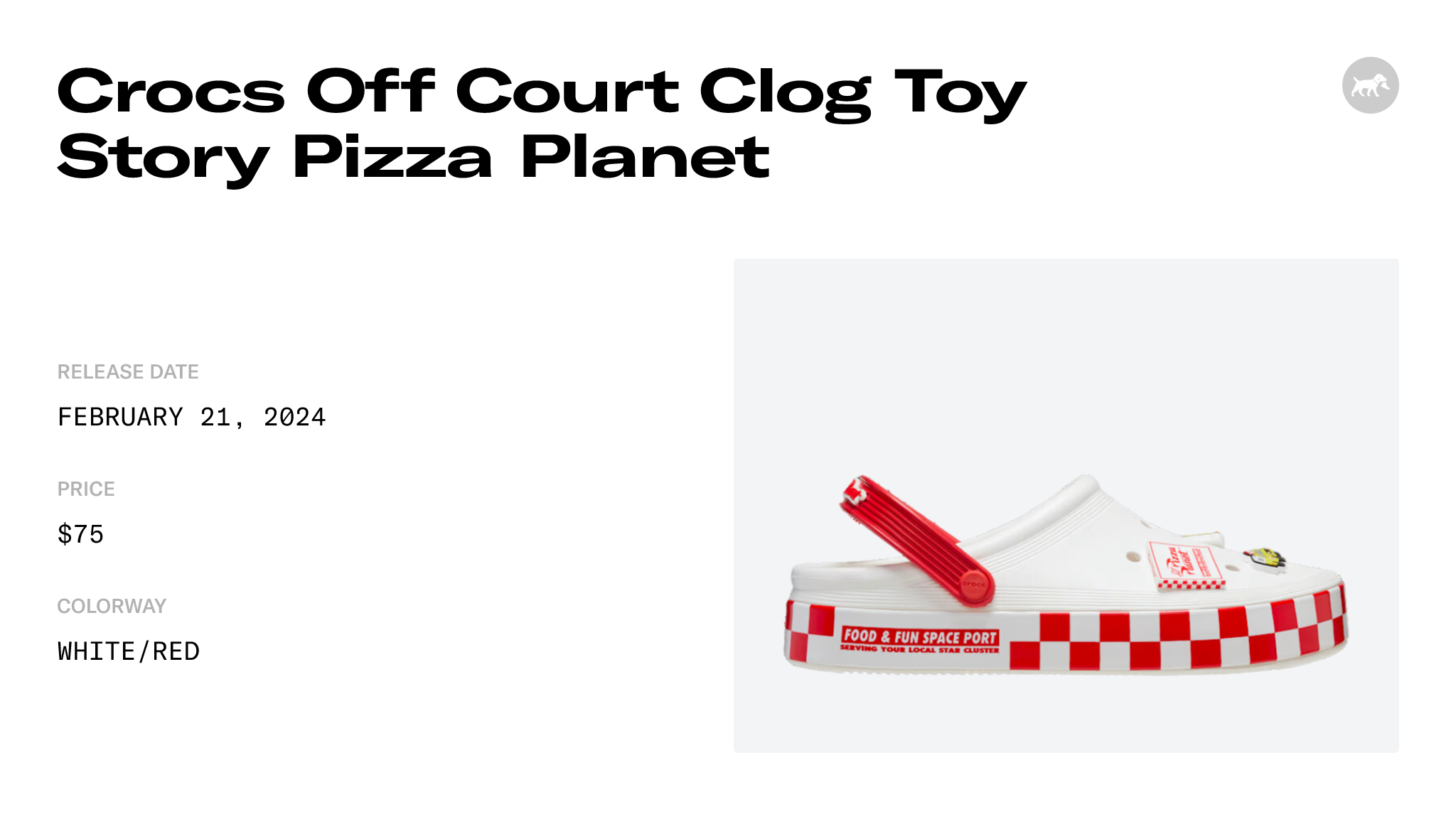 Crocs Off Court Clog Toy Story Pizza Planet - 209816