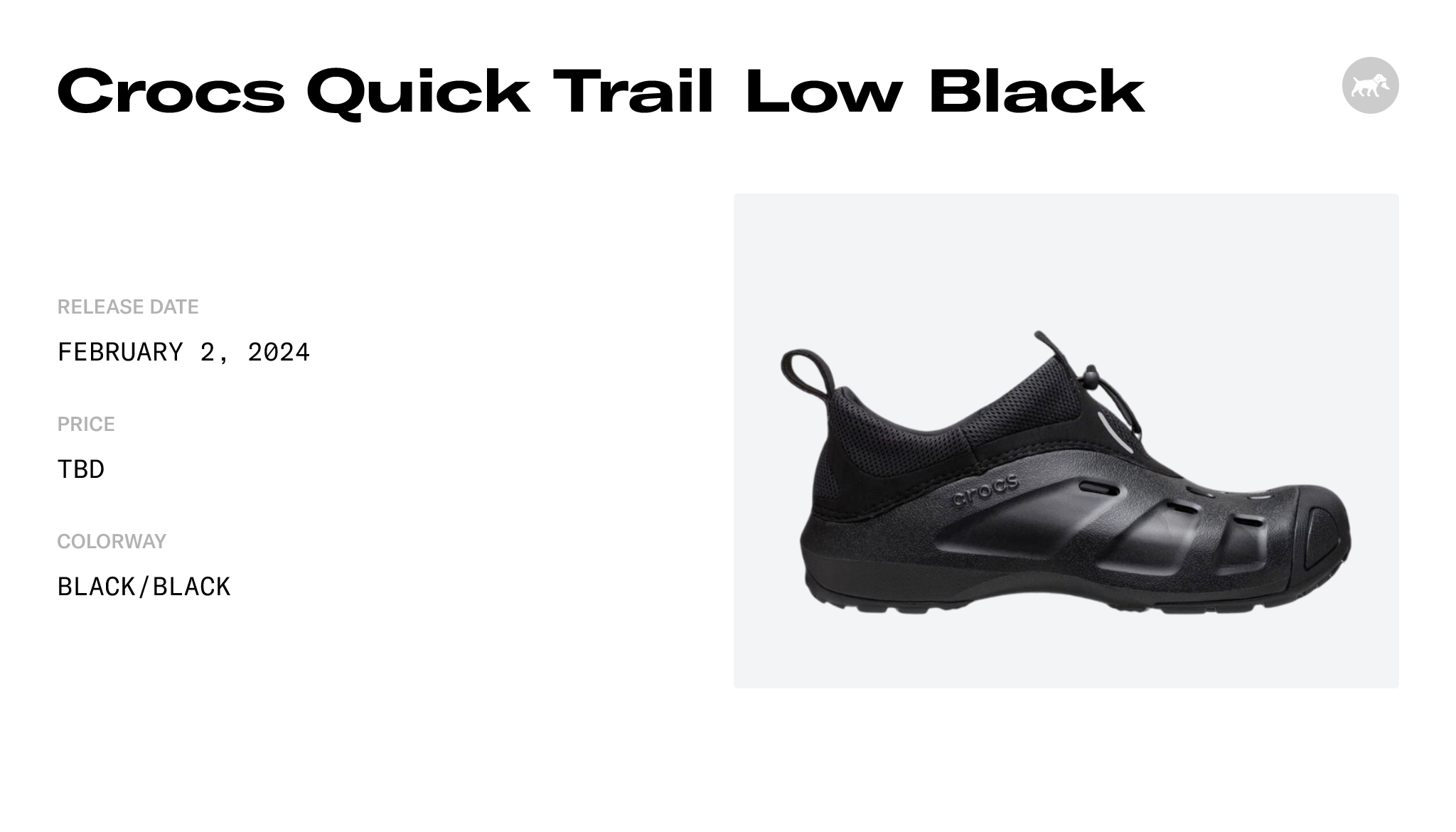 Crocs Quick Trail Low Black - 209350-001 Raffles & Where to Buy