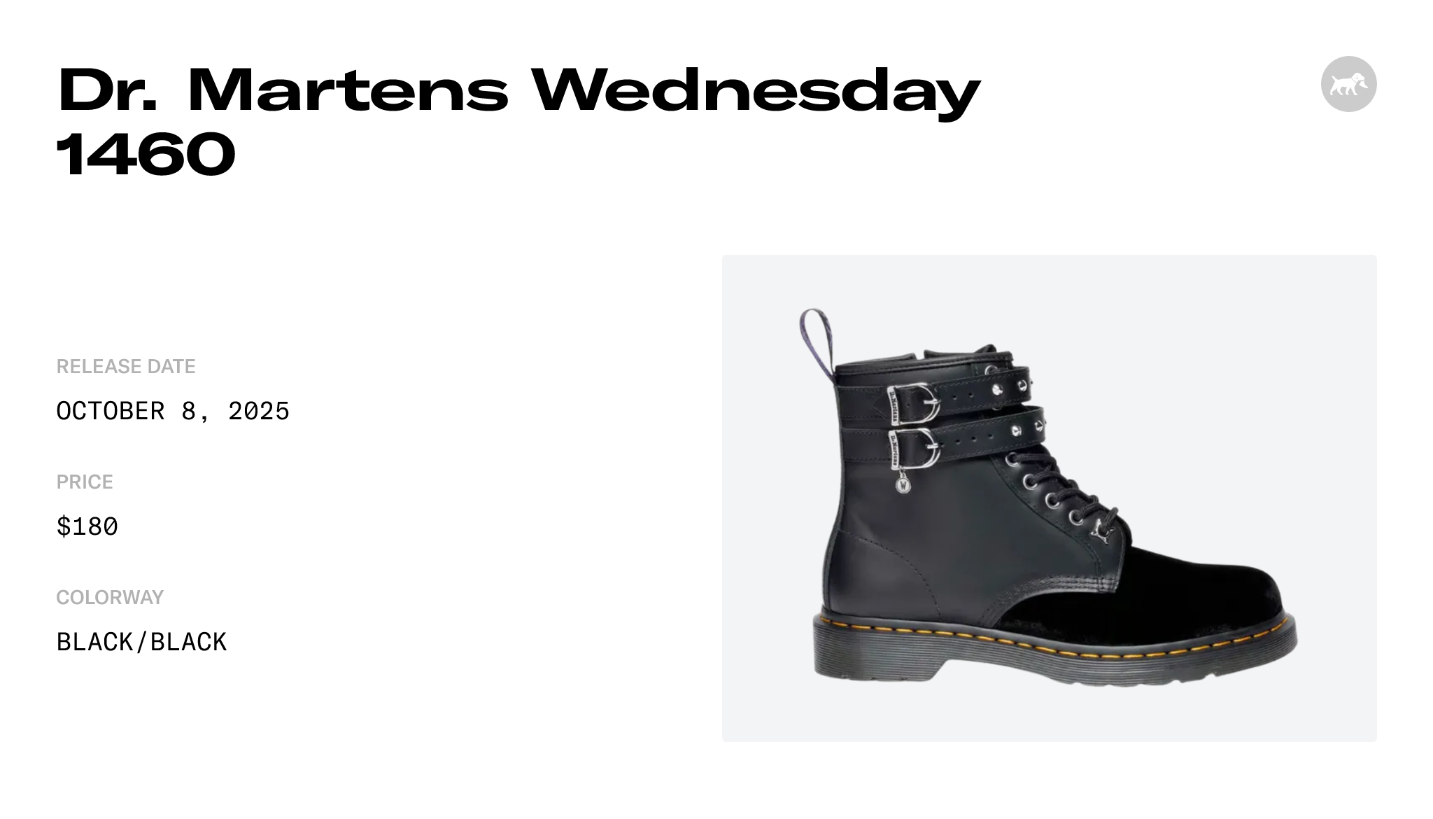 Dr. Martens Wednesday 1460 - 41854001 Raffles & Where to Buy