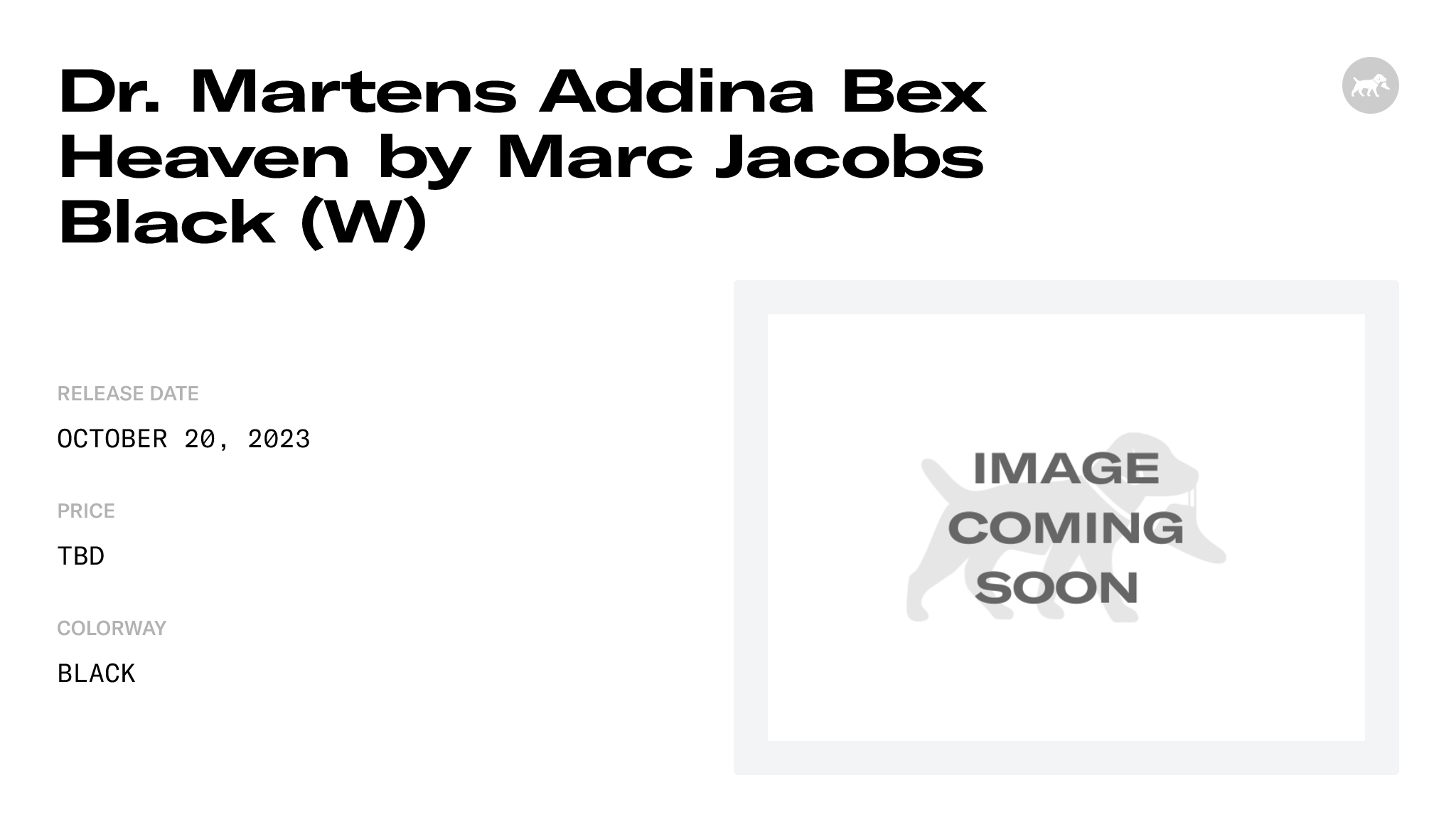 Dr. Martens Addina Bex Heaven by Marc Jacobs Black (W)