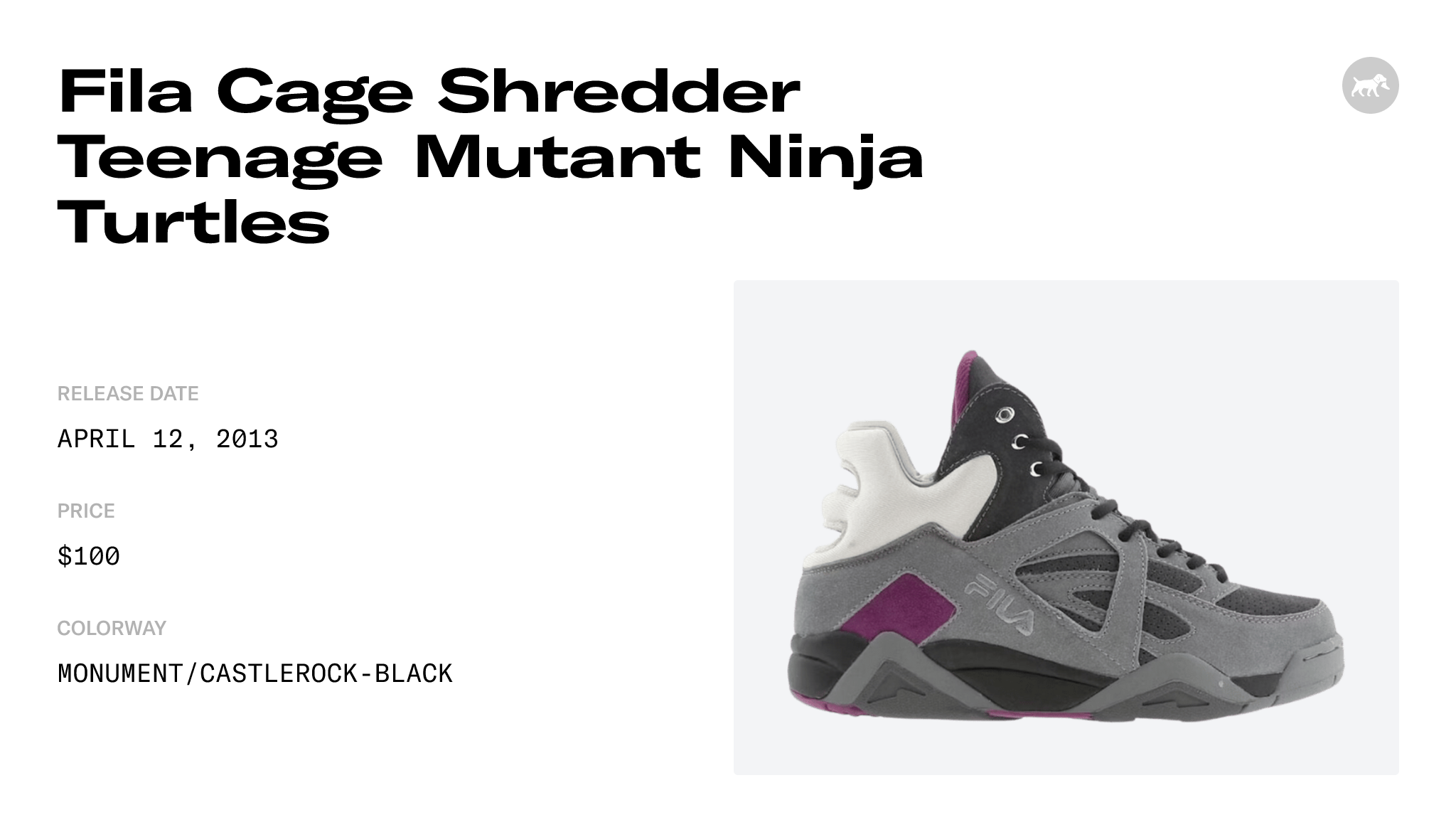 Fila Cage Shredder Teenage Mutant Ninja Turtles - 1VB90030-096