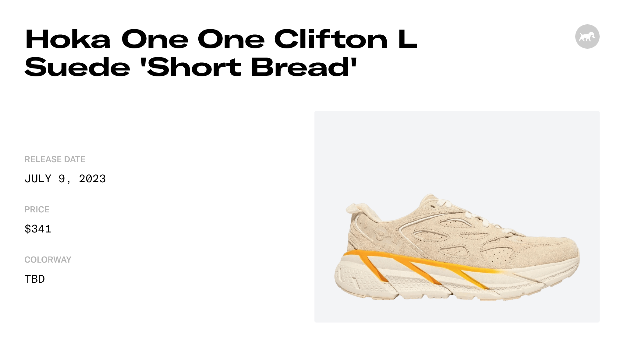 Hoka One One Clifton L Suede 'Short Bread' - 1122571-SBRY