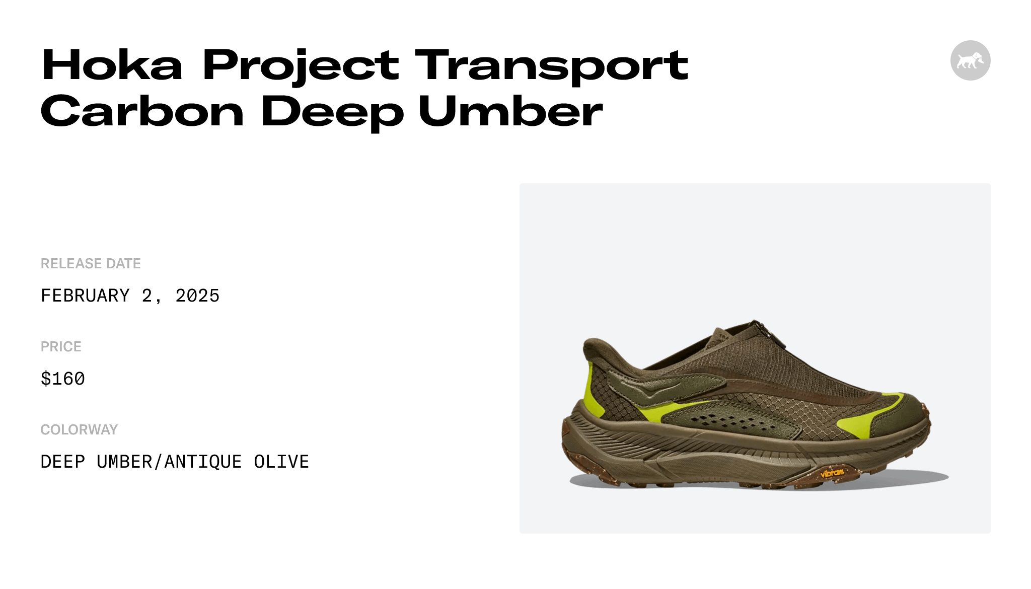 Hoka Project Transport Carbon Deep Umber - 1162850-DTQ