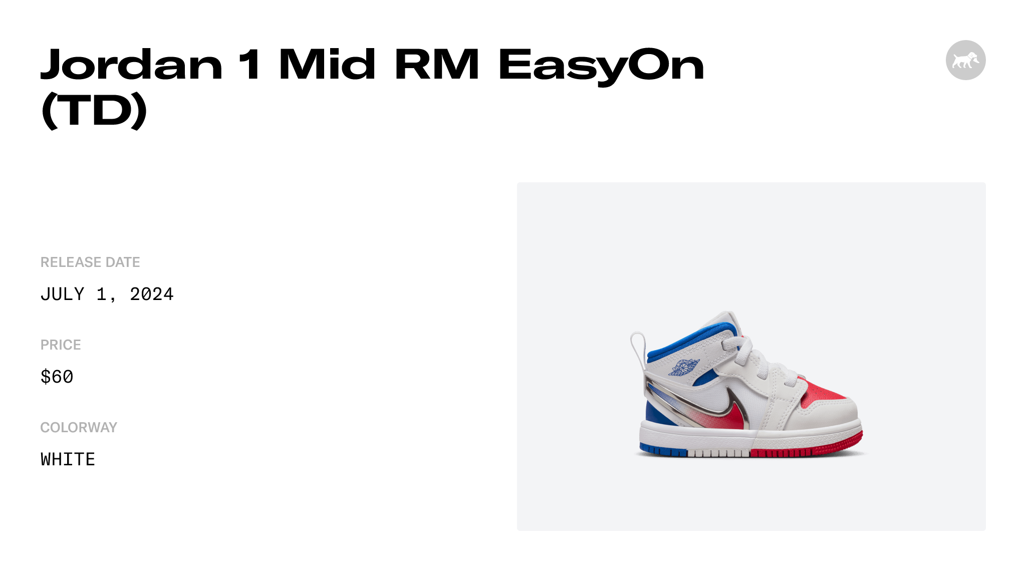 Jordan 1 Mid RM EasyOn (TD) - FQ1283-100 Release Info