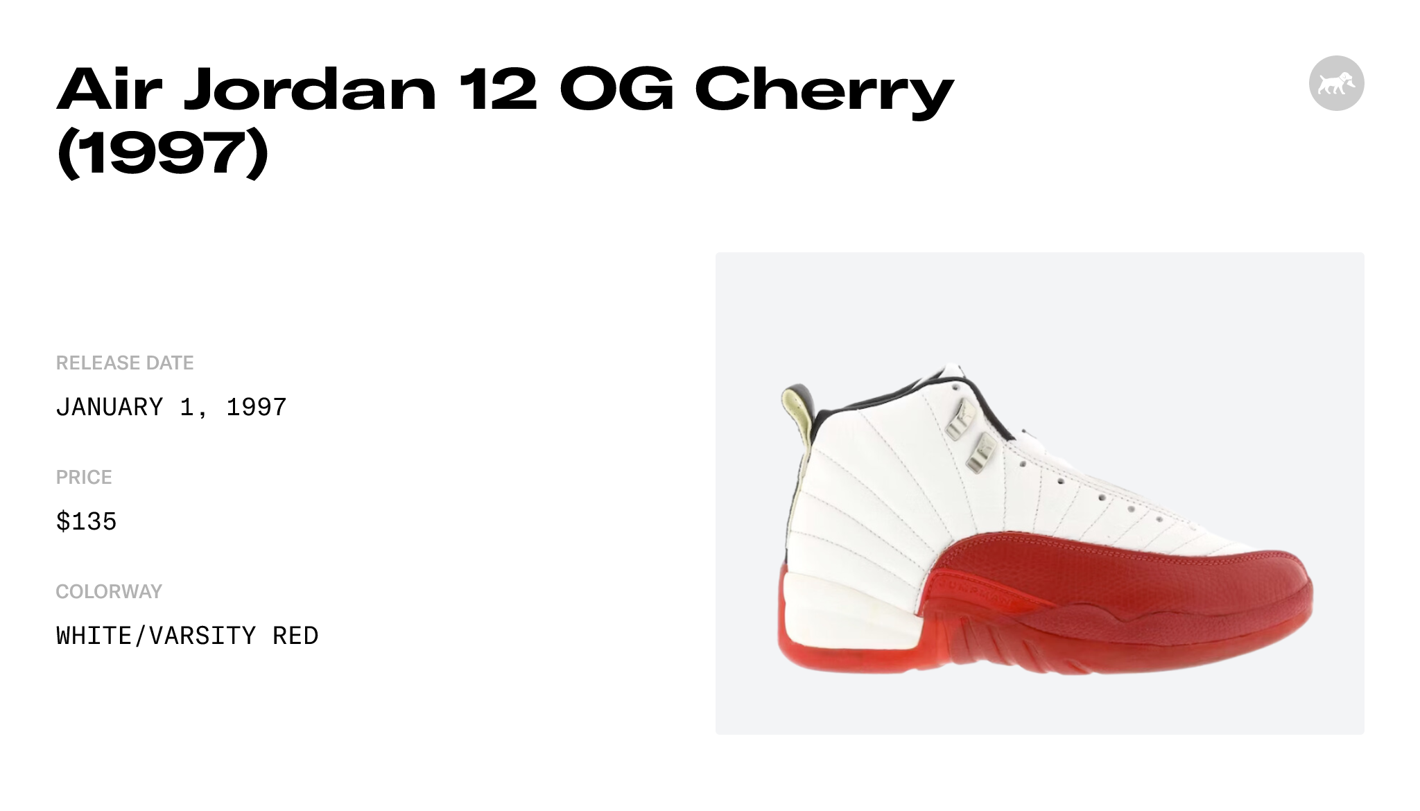 Air Jordan 12 OG Cherry (1997) - 130690-161 Raffles & Where to Buy