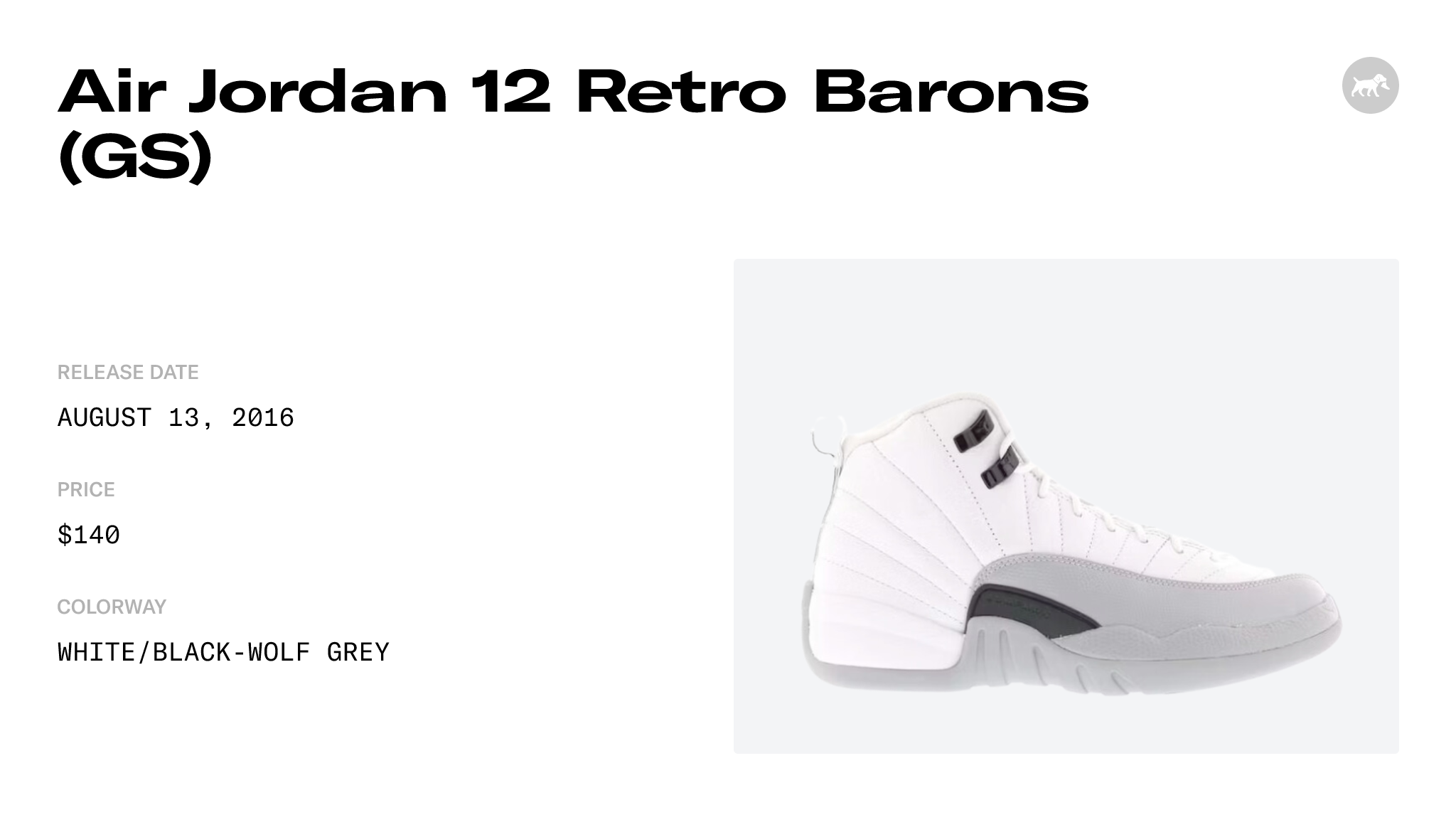 Air Jordan 12 Retro Barons (GS) - 510815-108 Raffles & Where to Buy