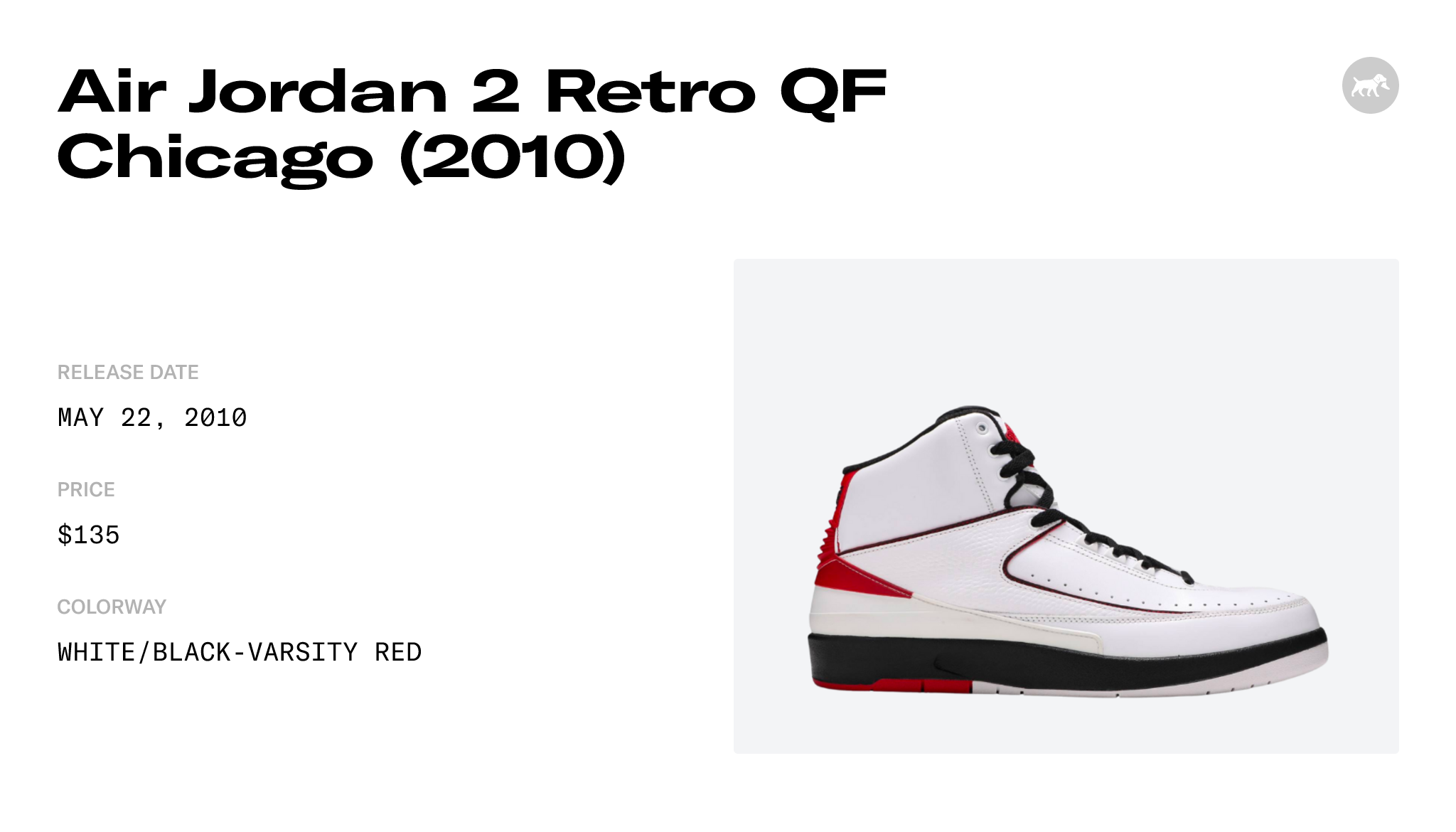 Air Jordan 2 Retro QF Chicago (2010) - 395709-101 Raffles & Where to Buy