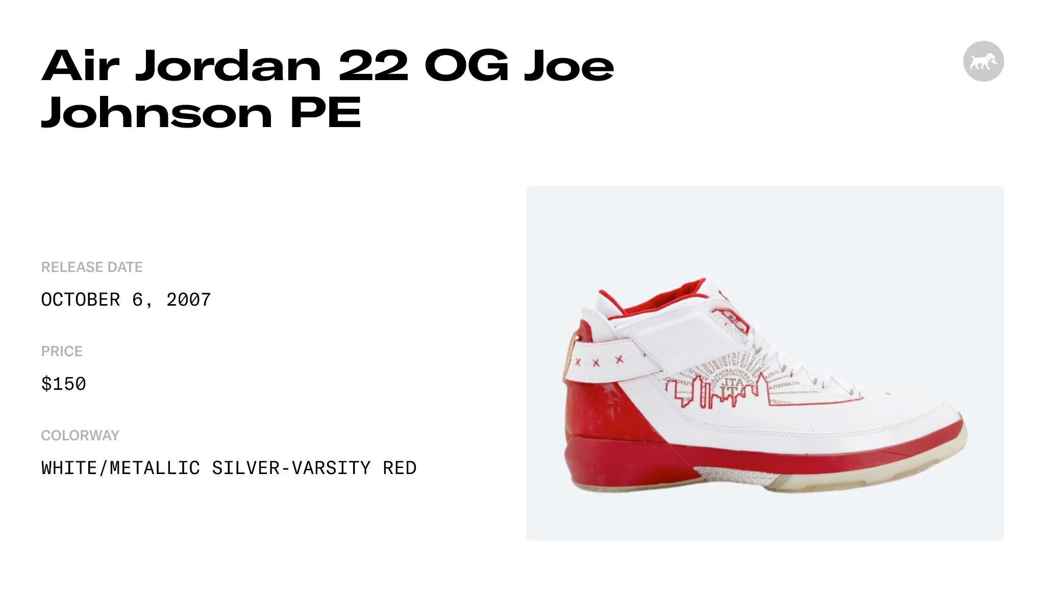 Air Jordan 22 OG Joe Johnson PE - 317141-104 Raffles & Where to Buy