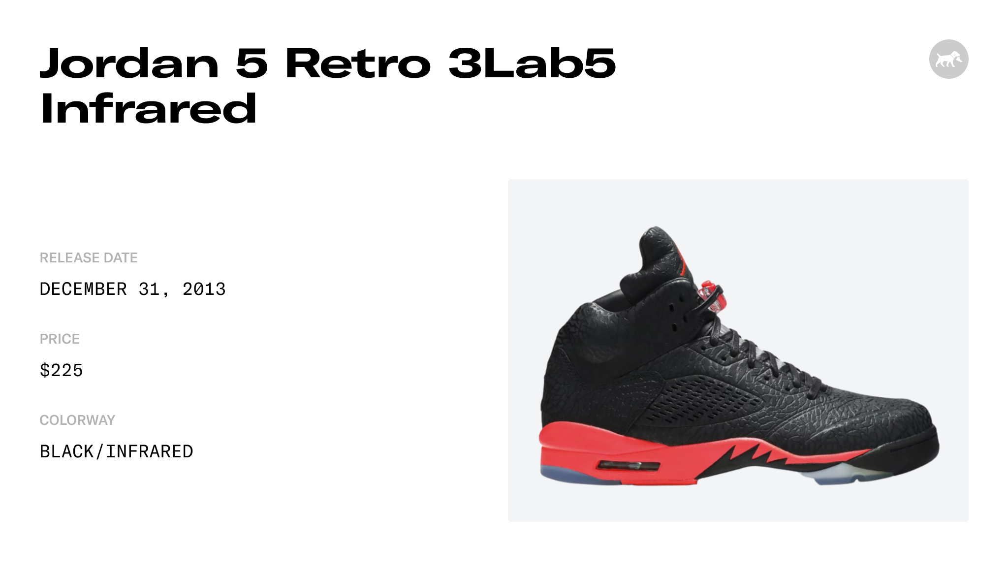 Jordan 5 Retro 3Lab5 Infrared - 599581-010 Raffles & Where to Buy