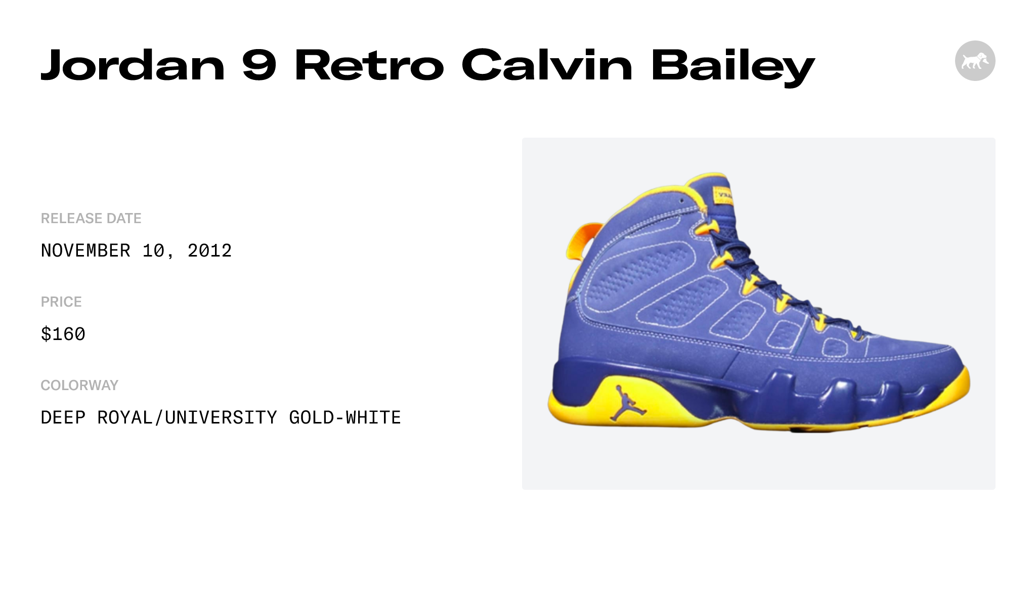 Jordan 9 Retro Calvin Bailey - 302370-445 Raffles & Where to Buy