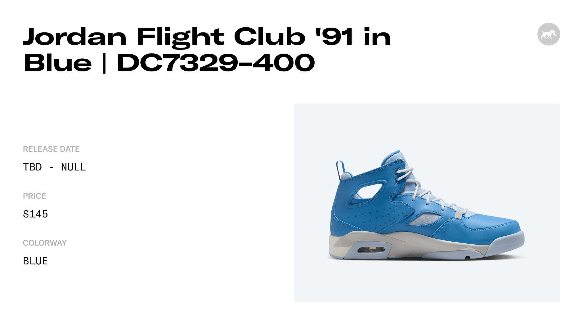 Jordan Flight Club '91 in Blue | DC7329-400 - DC7329-400 Release Info