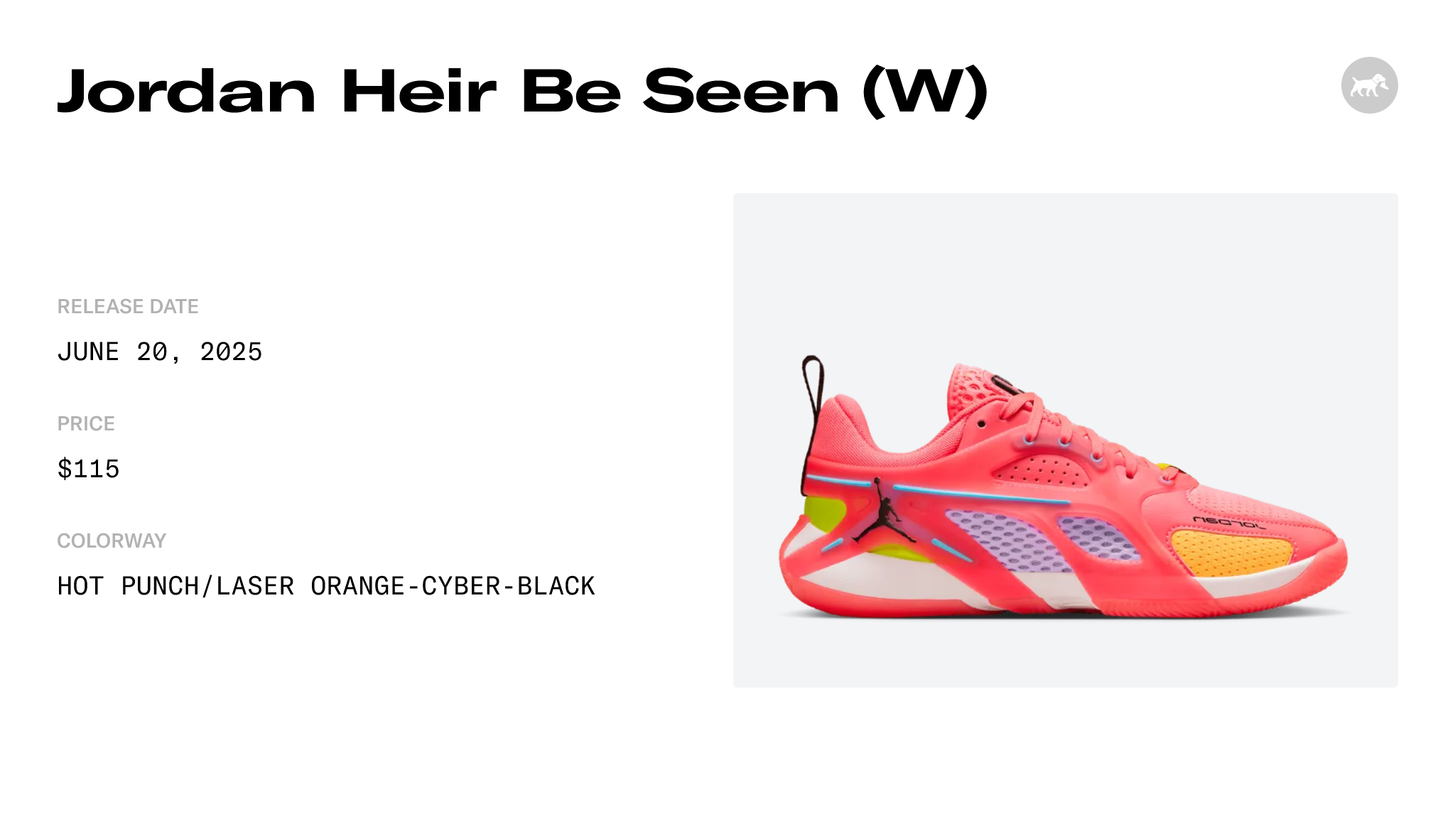 Jordan Heir Be Seen (W) - FZ2471-601 Raffles & Where to Buy