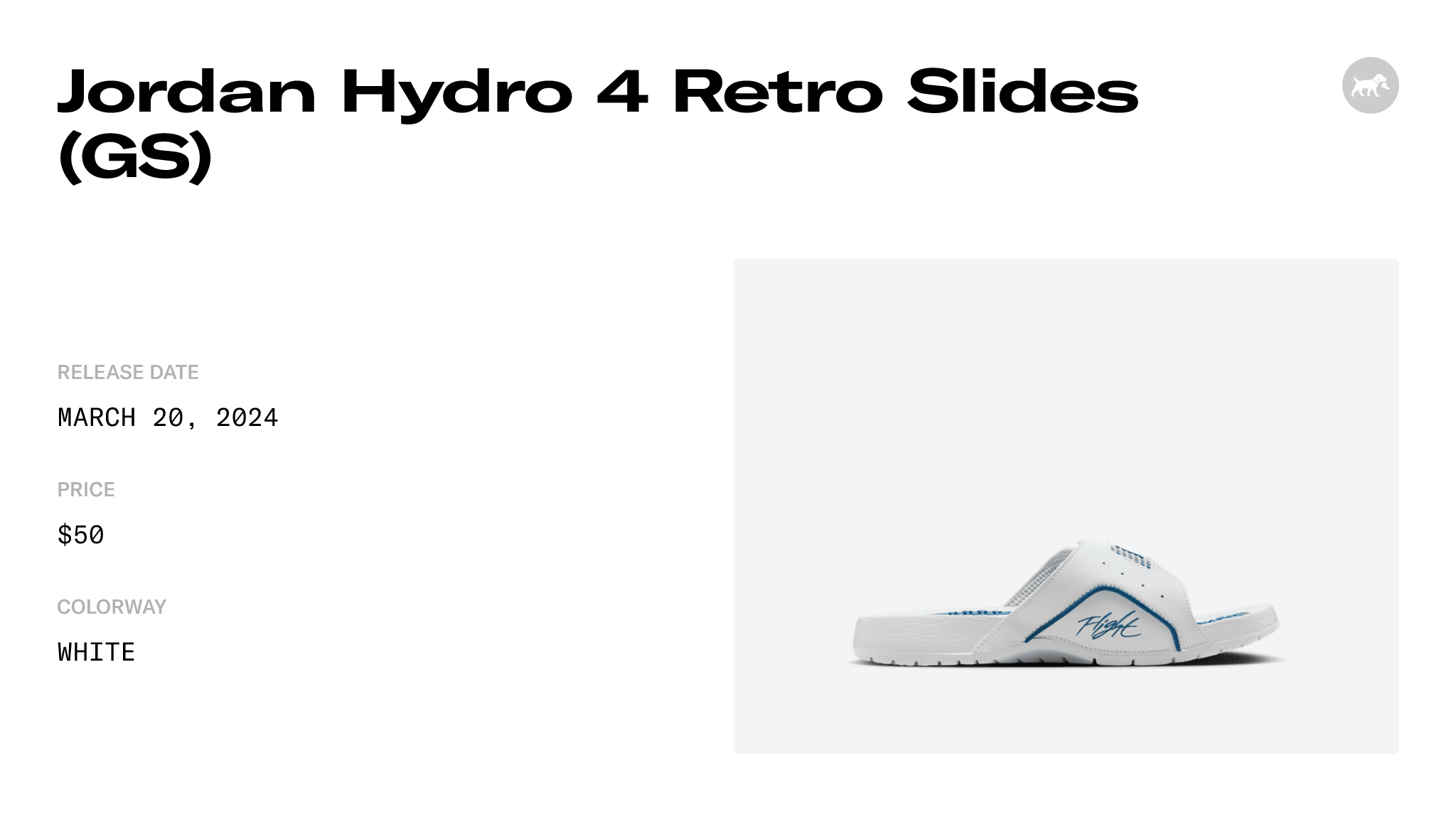 Jordan Hydro 4 Retro Slides (GS) - 532226-141 Raffles & Where to Buy
