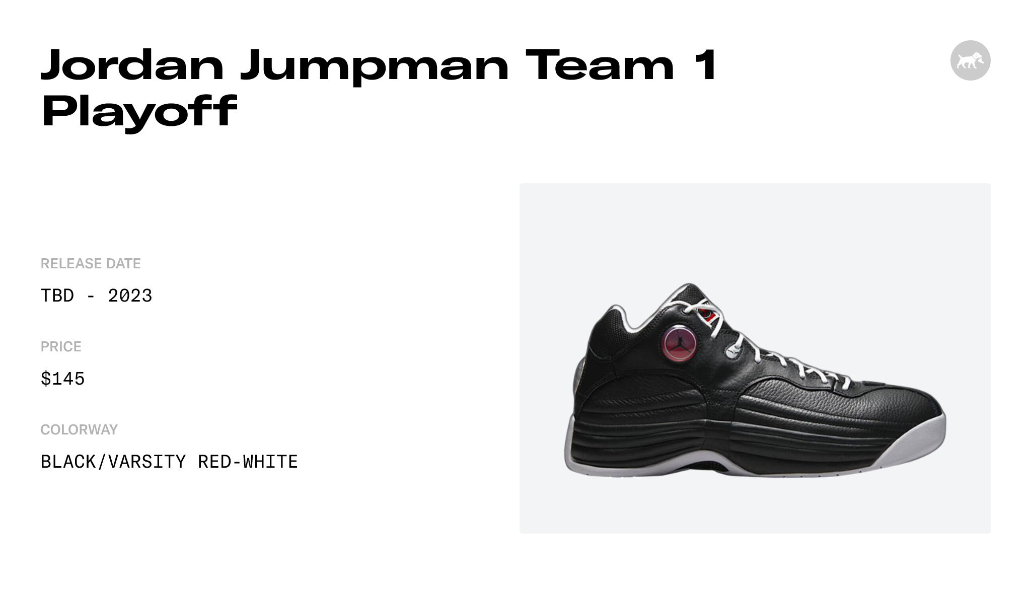 Jordan Jumpman Team 1 Playoff - FV3298-006 Release Info