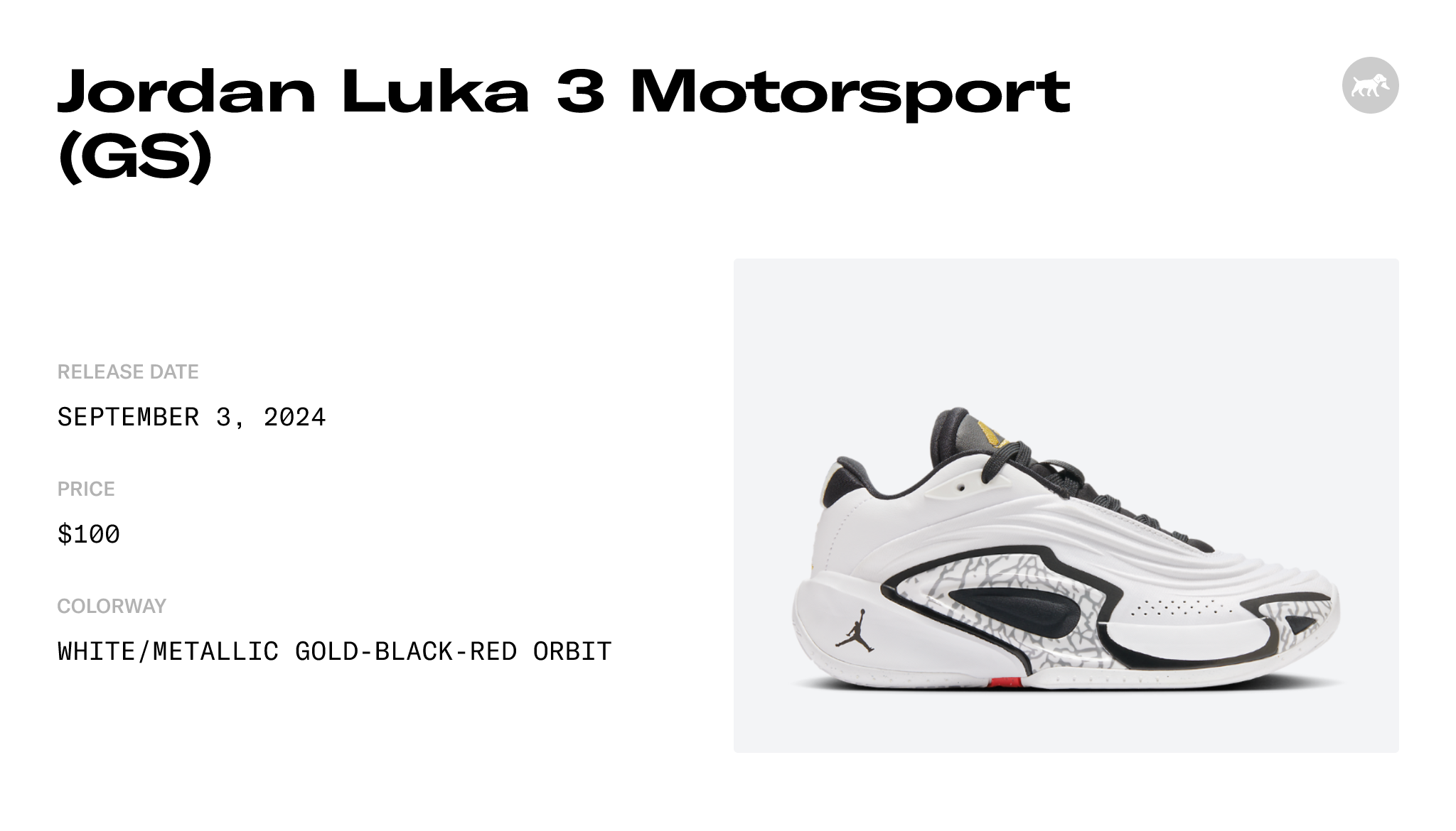 Jordan Luka 3 Motorsport (GS) - FQ8185-170 Raffles & Where to Buy