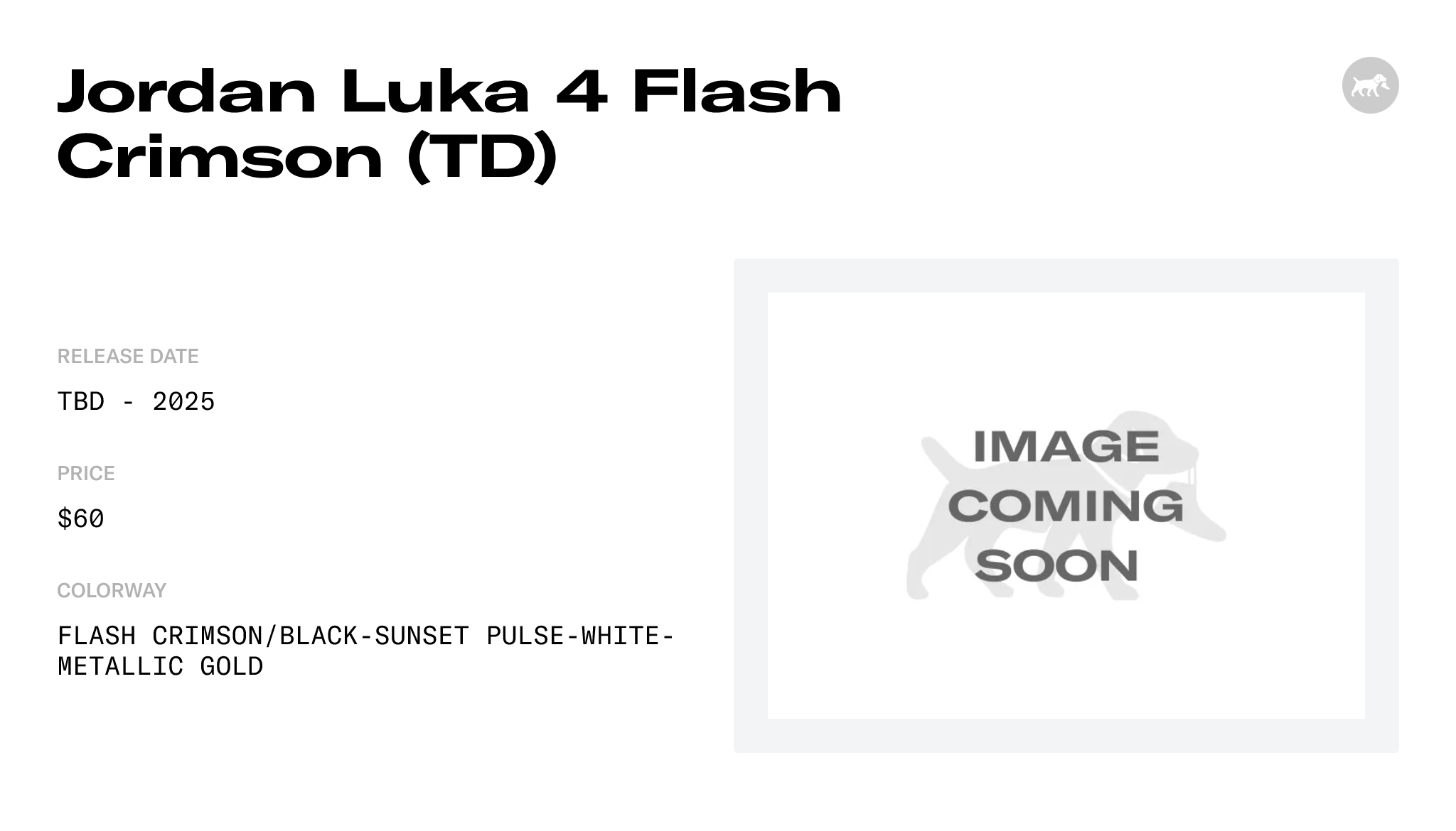 Jordan Luka 4 Flash Crimson (TD) - HJ5227-600 Release Info