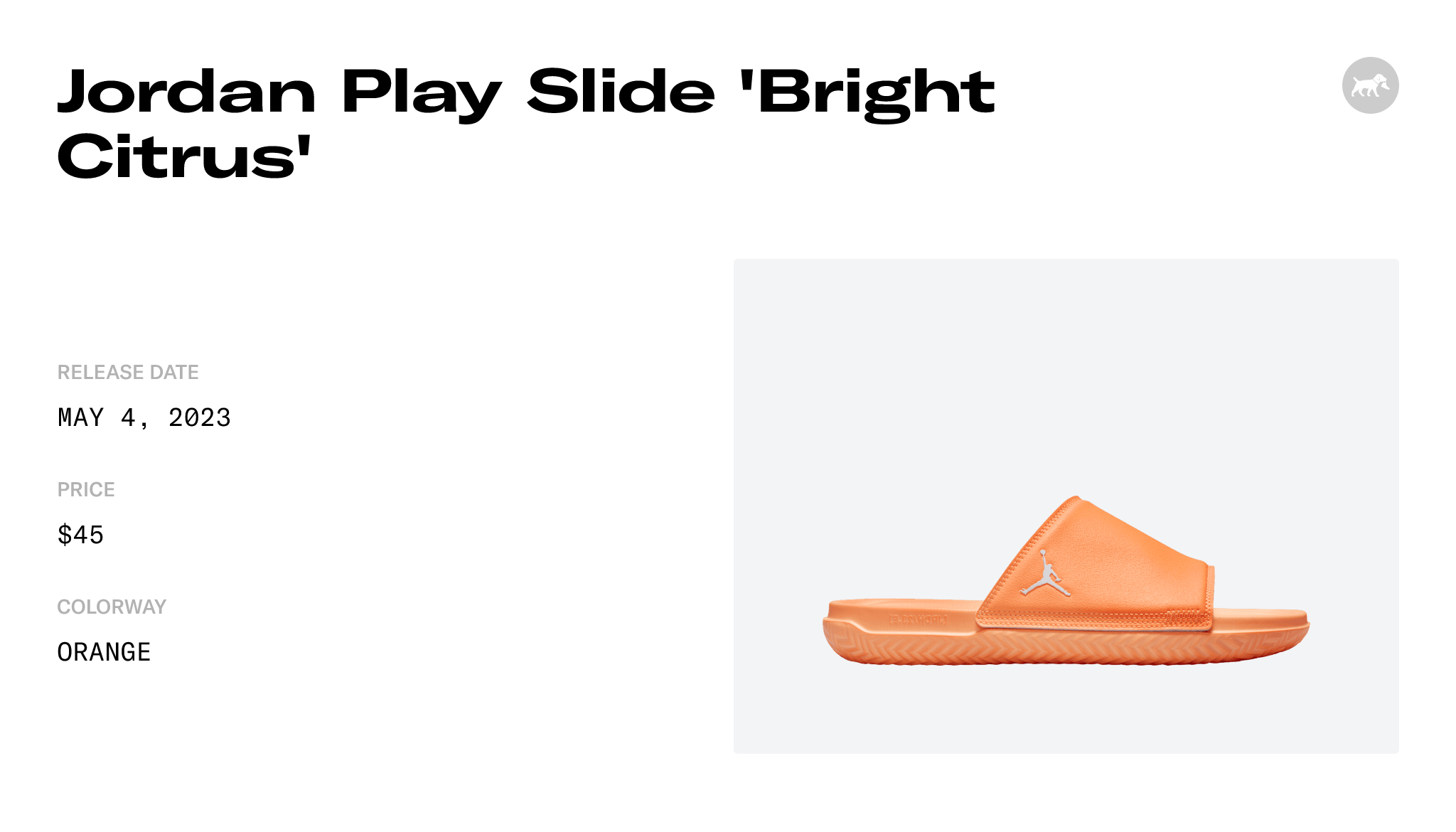 Jordan Play Slide 'Bright Citrus' - DC9835-801 Raffles & Where to Buy