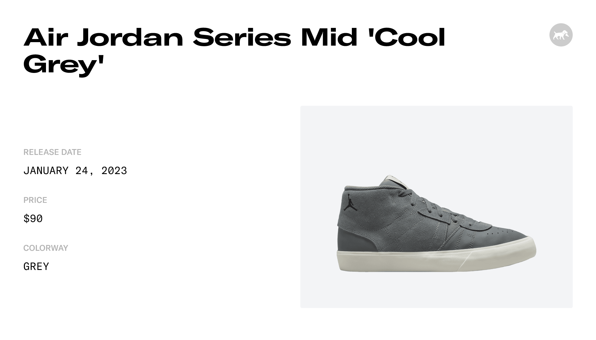Air Jordan Series Mid 'Cool Grey' - DA8026-002 Release Info