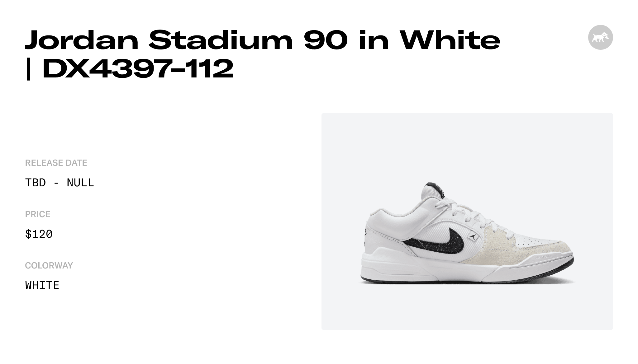 Jordan Stadium 90 in White | DX4397-112 - DX4397-112 Release Info