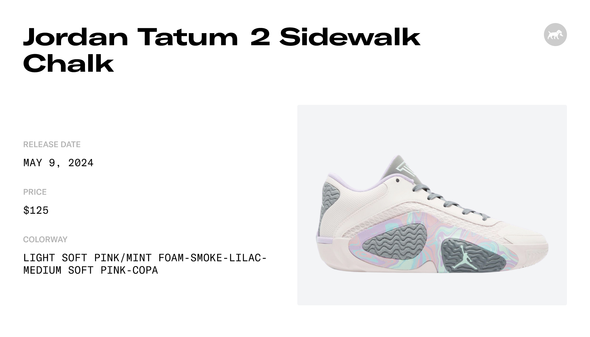 Jordan Tatum 2 Sidewalk Chalk - FZ2202-600 Raffles & Where to Buy