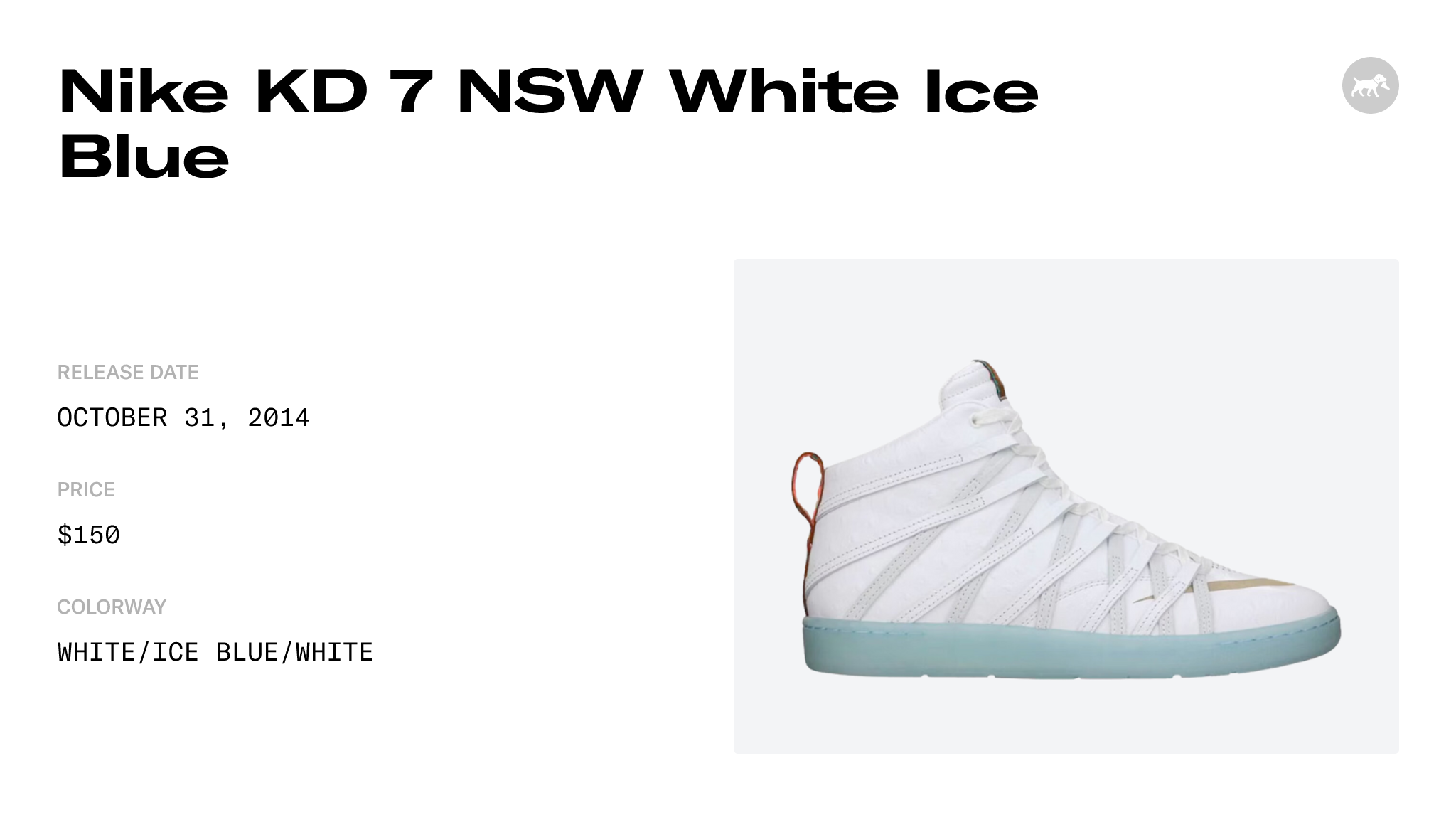 Nike KD 7 NSW White Ice Blue - 653871-100 Raffles & Where to Buy