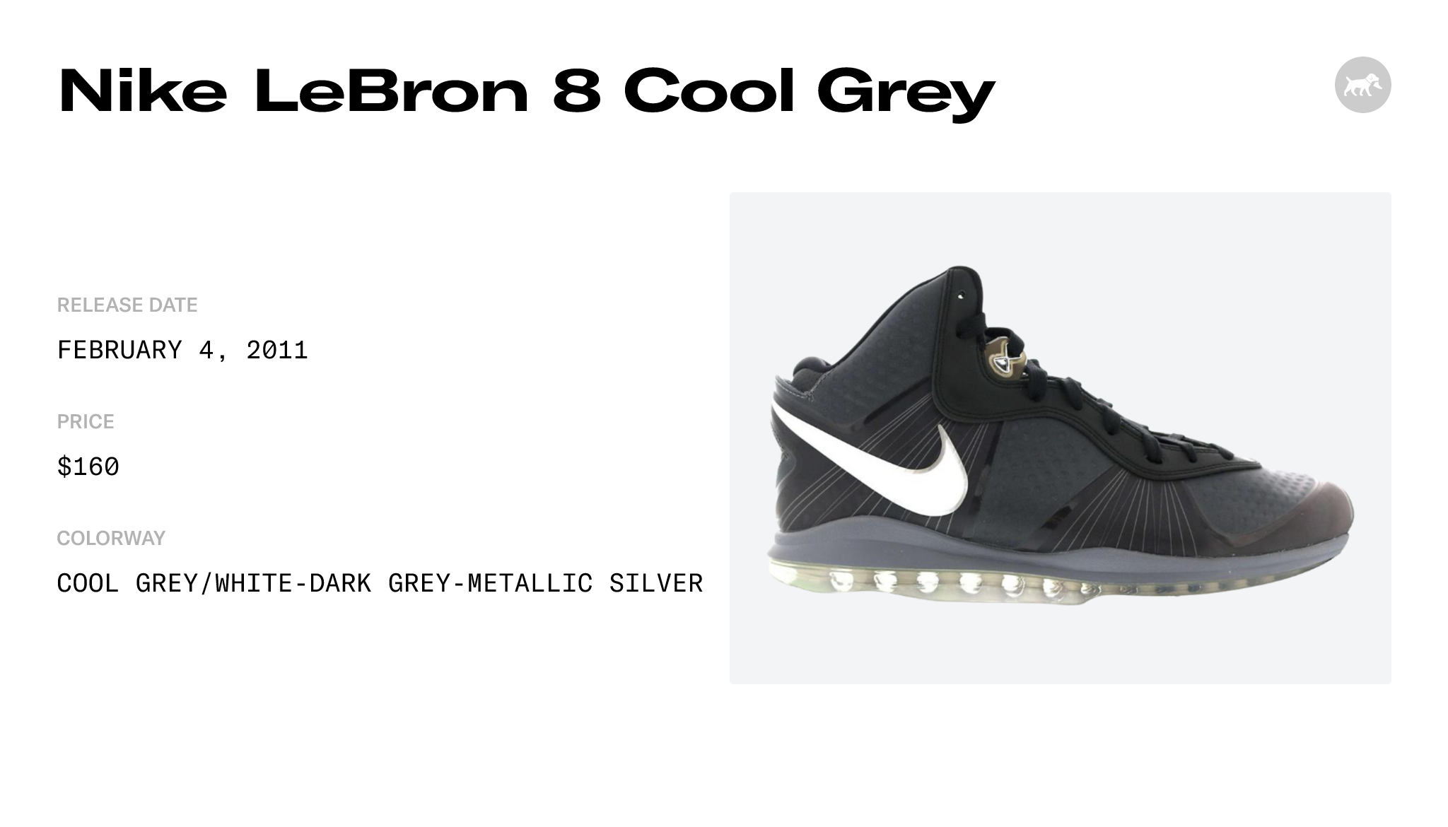 Nike LeBron 8 Cool Grey - 429676-002 Raffles & Where to Buy