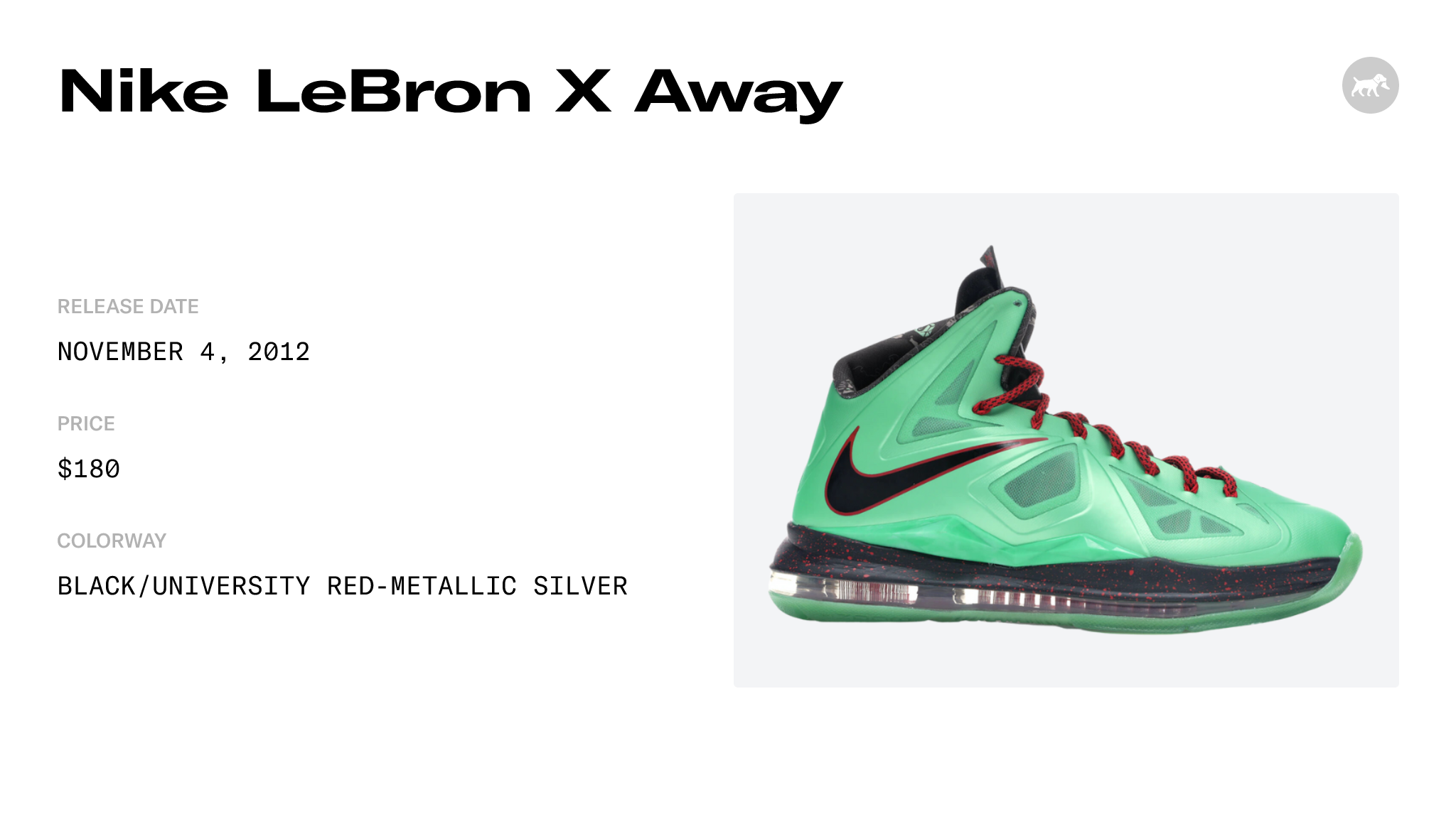 Nike LeBron X Away - 541100-006 Raffles & Where to Buy