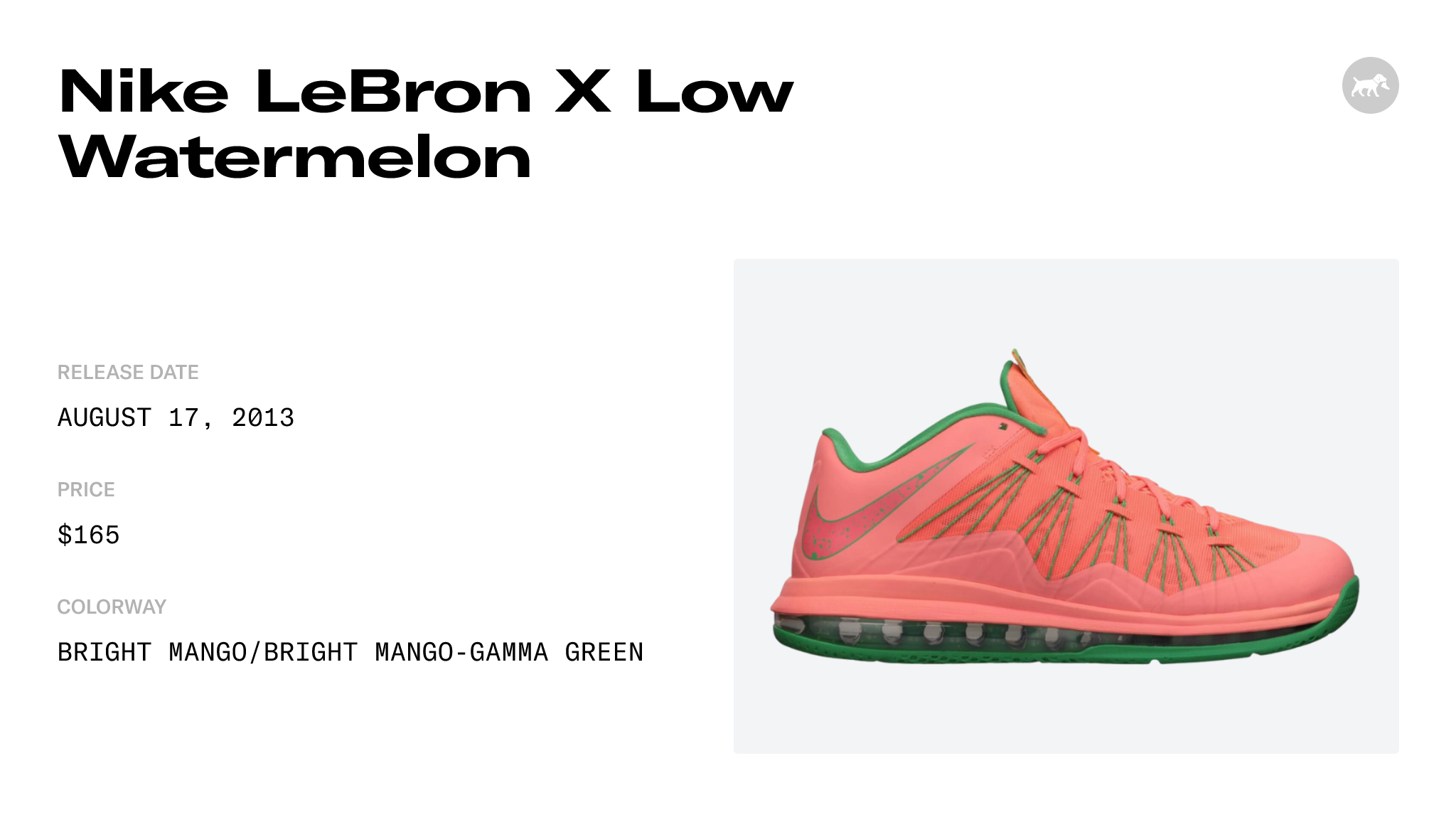 Nike LeBron X Low Watermelon - 579765-801 Raffles & Where to Buy
