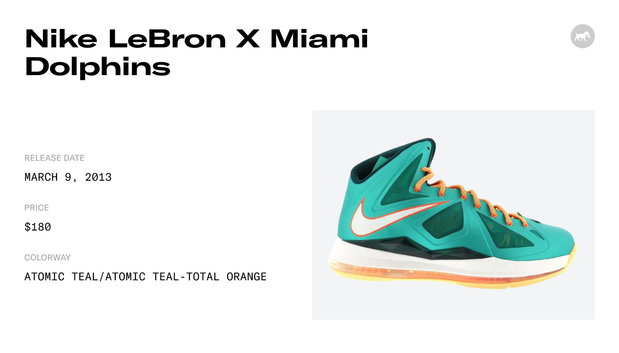 Nike LeBron X Miami Dolphins - 541100-302 Raffles & Where to Buy