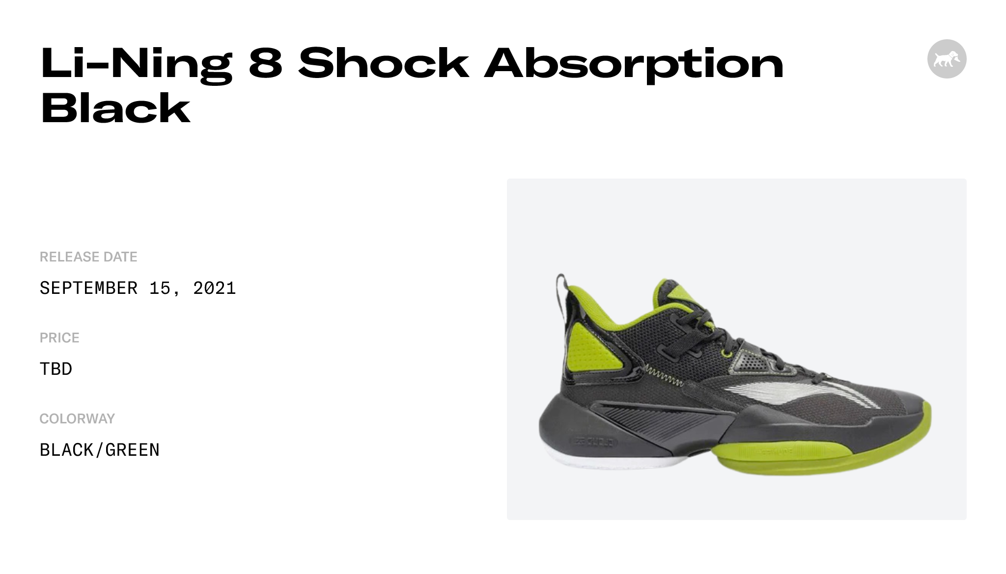 Li-Ning 8 Shock Absorption Black - ABPR035-6 Raffles & Where to Buy
