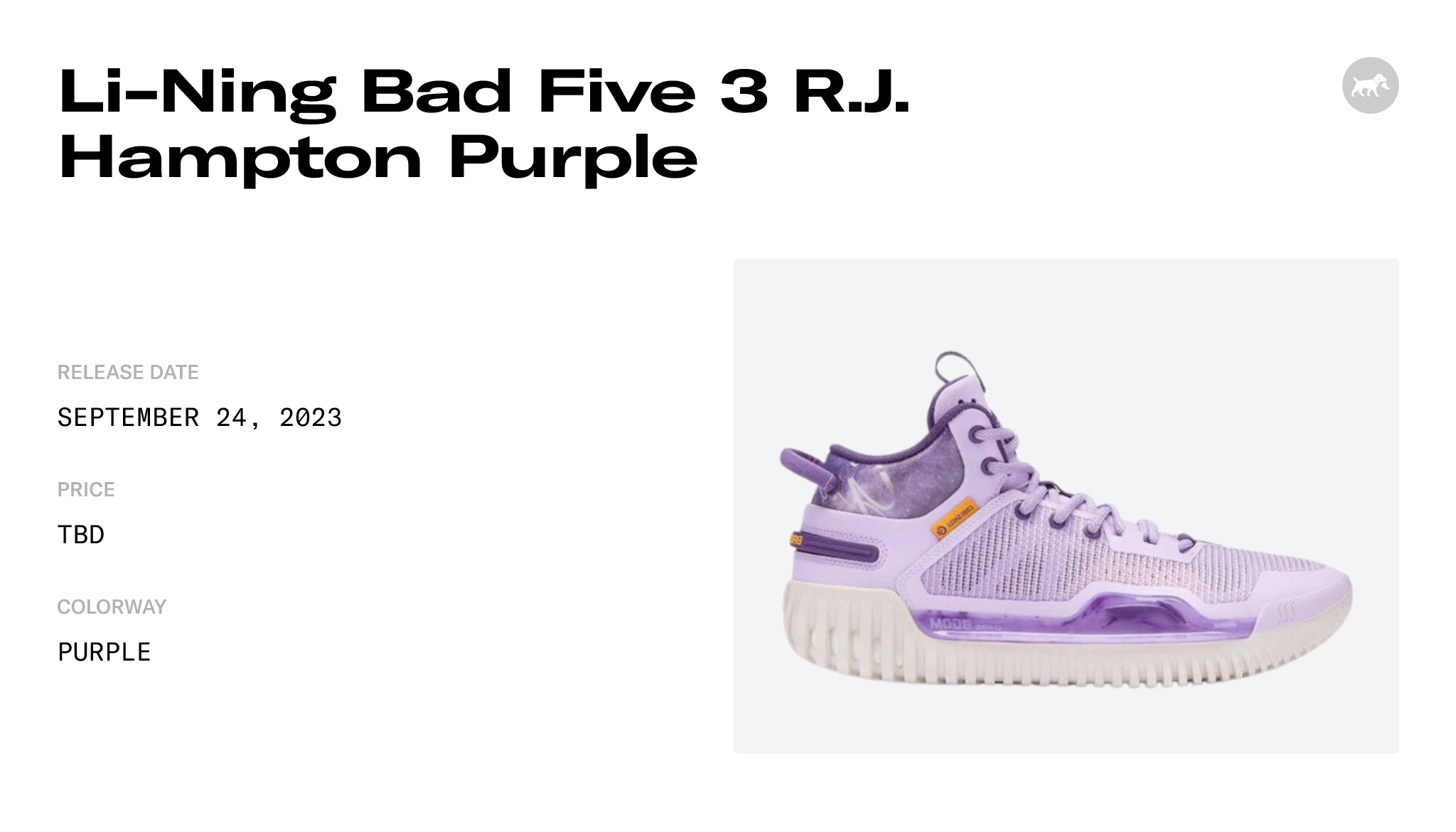 Li-Ning Bad Five 3 R.J. Hampton Purple - ABFT005-3