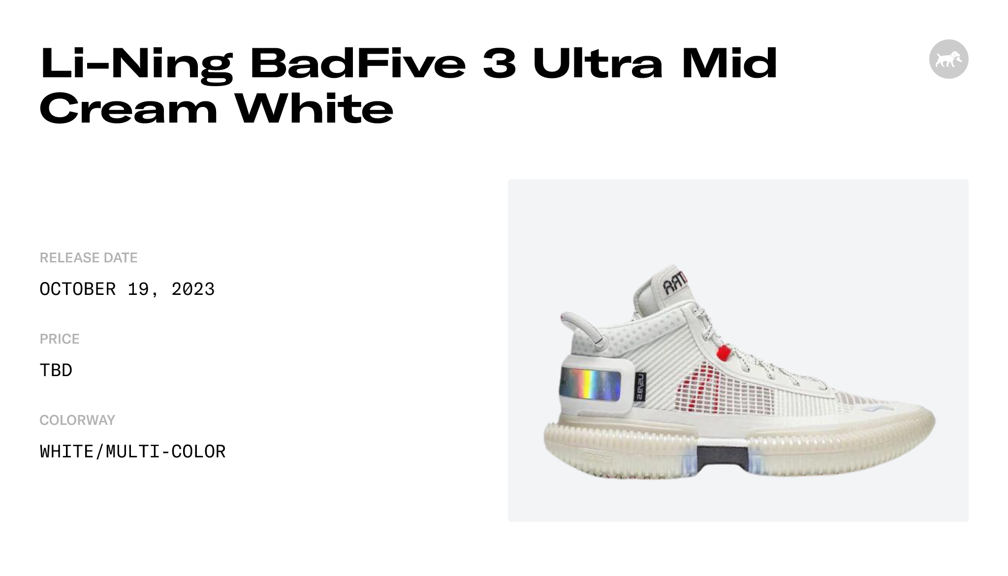 Li-Ning BadFive 3 Ultra Mid Cream White - ABFS011-2