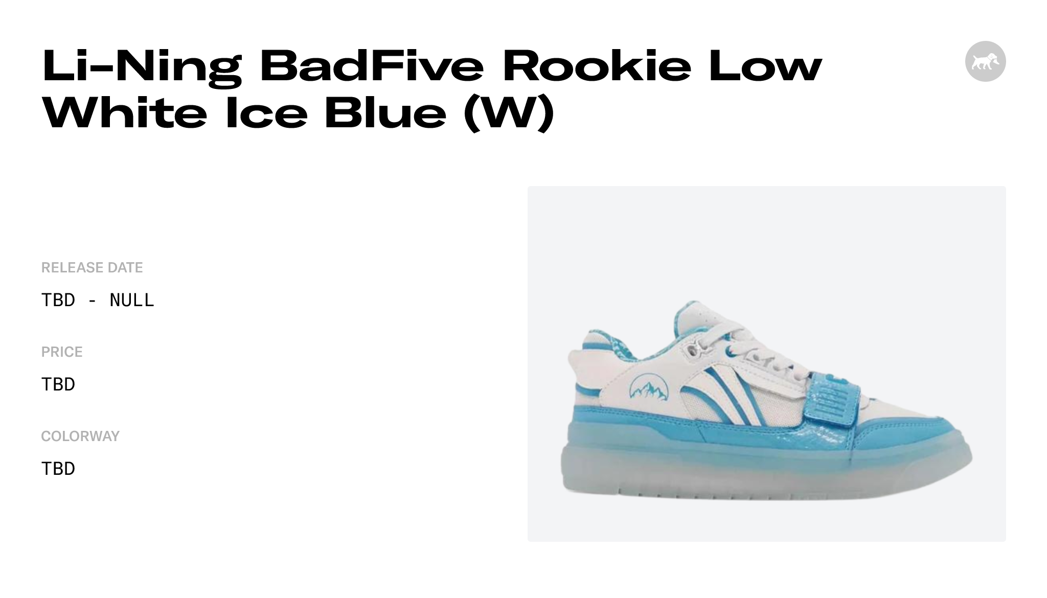 Li-Ning BadFive Rookie Low White Ice Blue (W) - ABCS050-3 Release Info