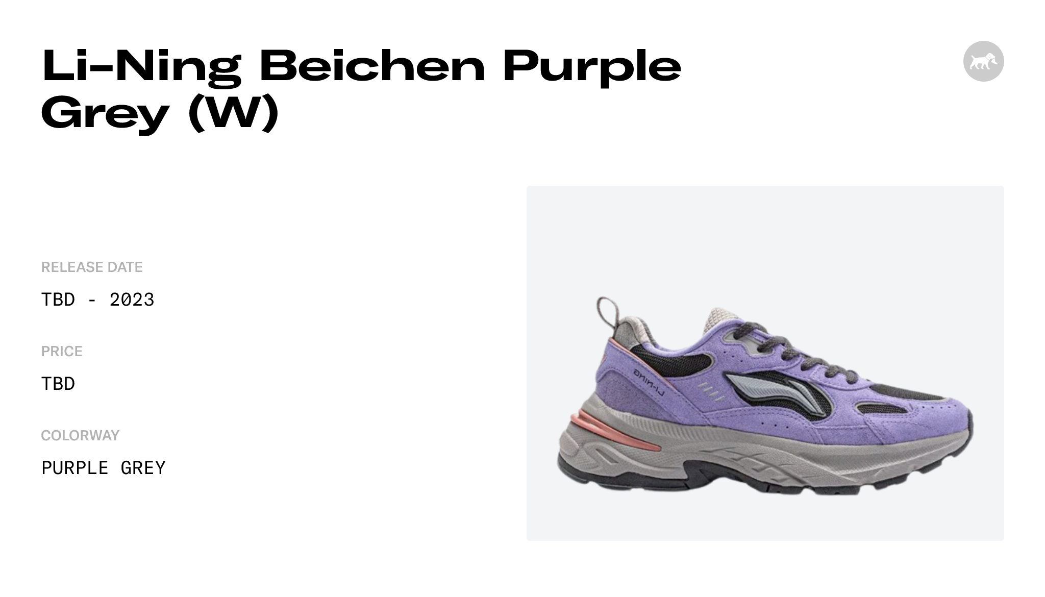 Li-Ning Beichen Purple Grey (W) - AGCT426-4 Release Info