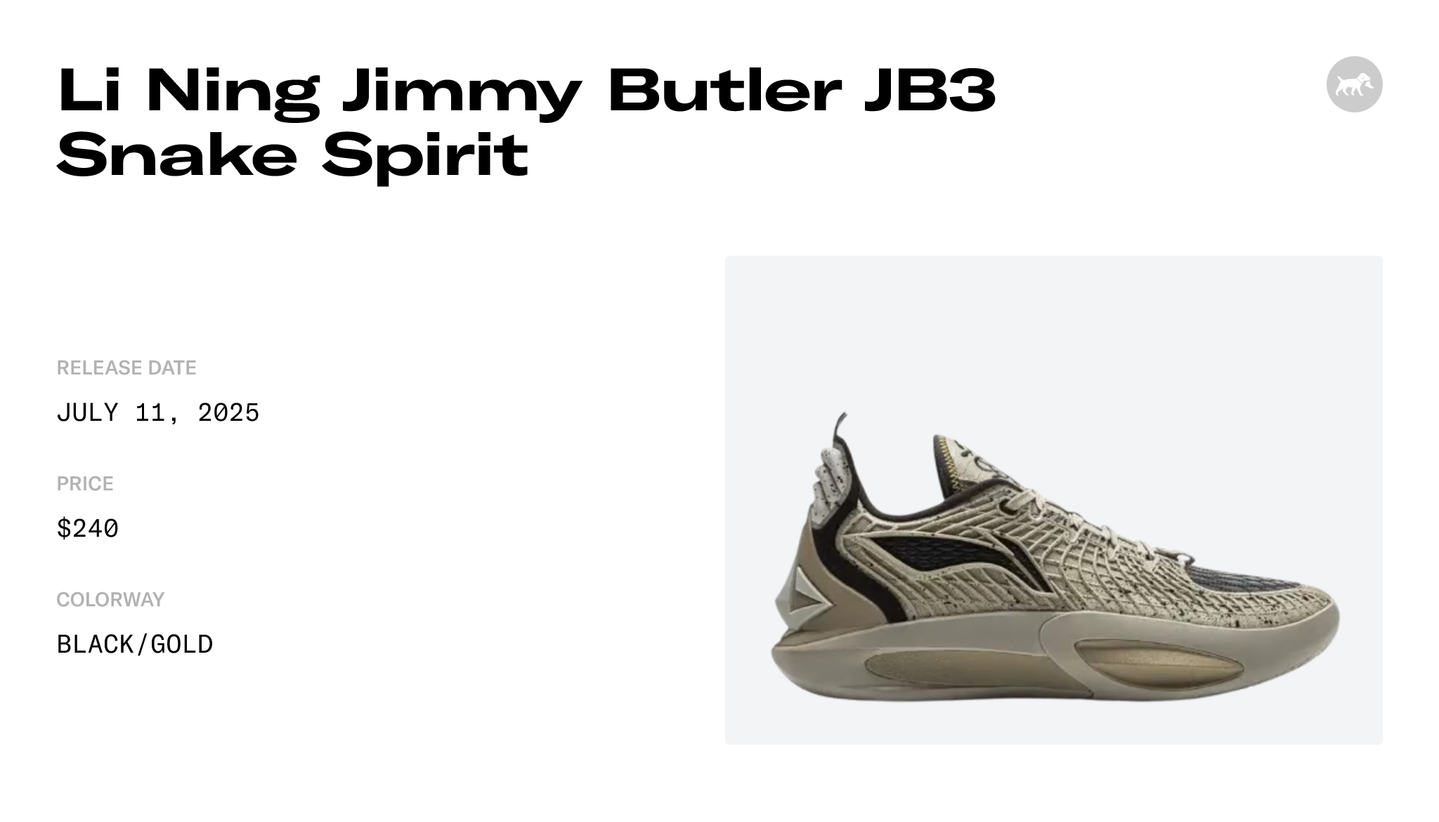 Li Ning Jimmy Butler JB3 Snake Spirit - ABAU107-20
