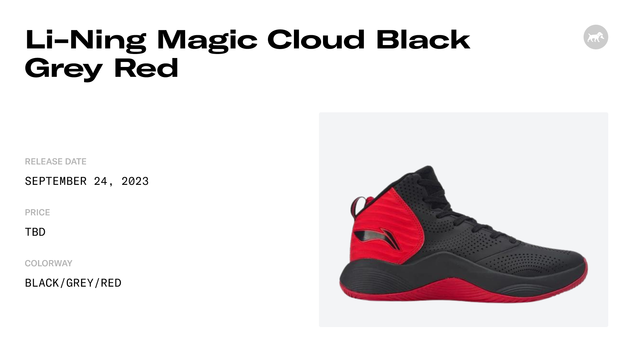 Li-Ning Magic Cloud Black Grey Red - ABPN031-4 Raffles & Where to Buy