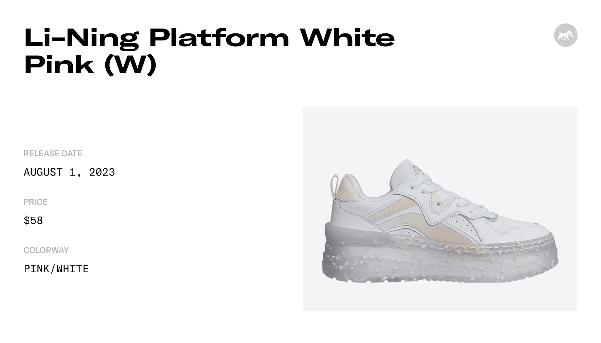 Li-Ning Platform White Pink (W) - AGCS198-2 Raffles & Where to Buy