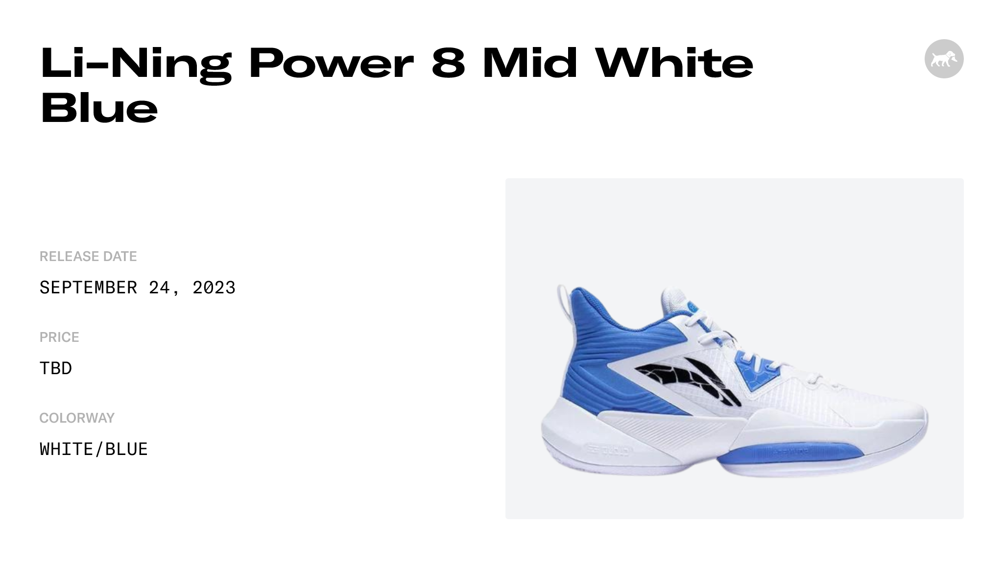 Li-Ning Power 8 Mid White Blue - ABPS073-2 Raffles & Where to Buy