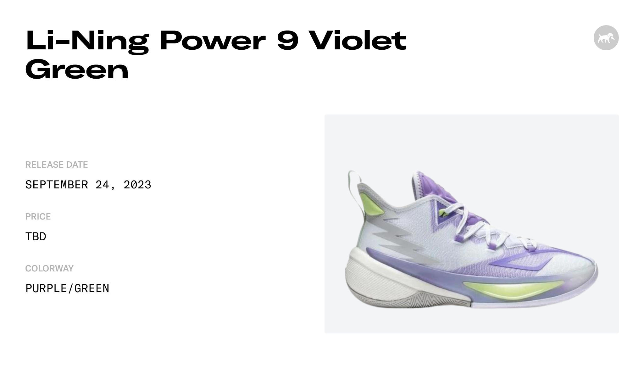Li-Ning Power 9 Violet Green - ABAS073-1 Raffles & Where to Buy