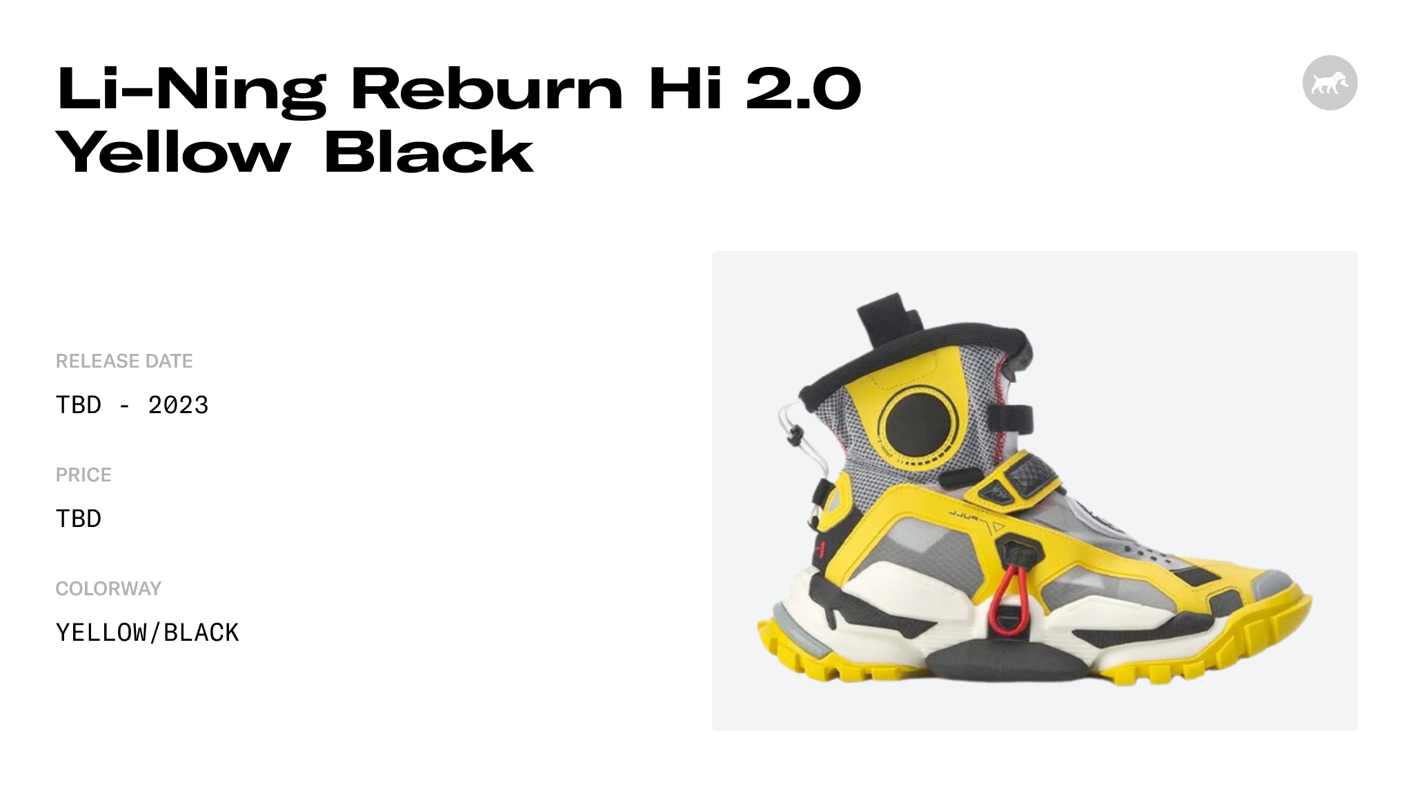 Li-Ning Reburn Hi 2.0 Yellow Black - AGBQ108-2 Release Info