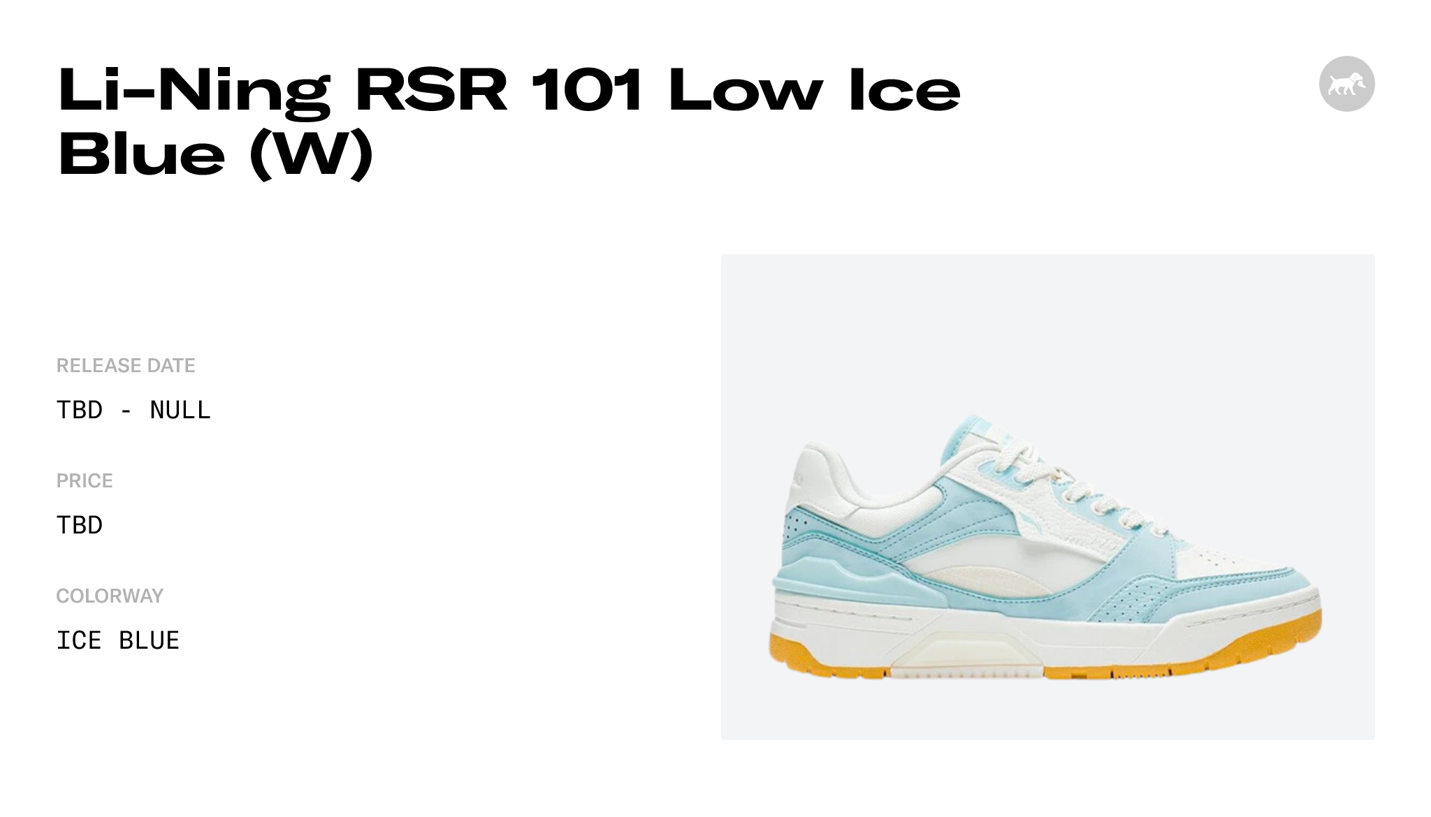 Li-Ning RSR 101 Low Ice Blue (W) - ABCS088-4 Release Info