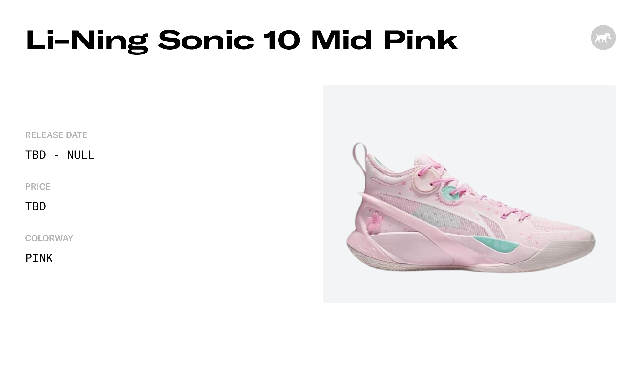 Li-Ning Sonic 10 Mid Pink - ABAS069-G Release Info