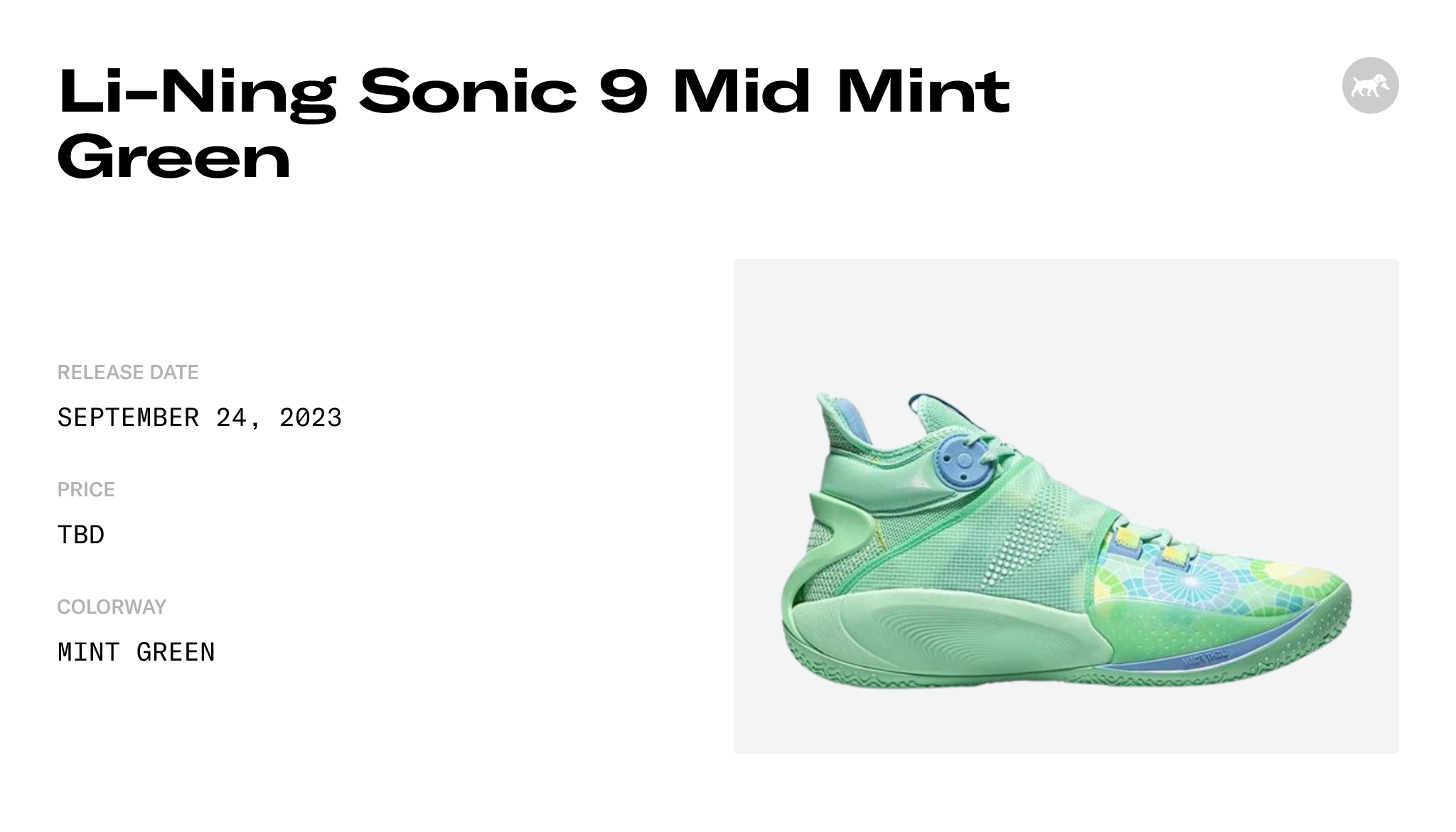 Li-Ning Sonic 9 Mid Mint Green - ABAR011-5 Raffles & Where to Buy