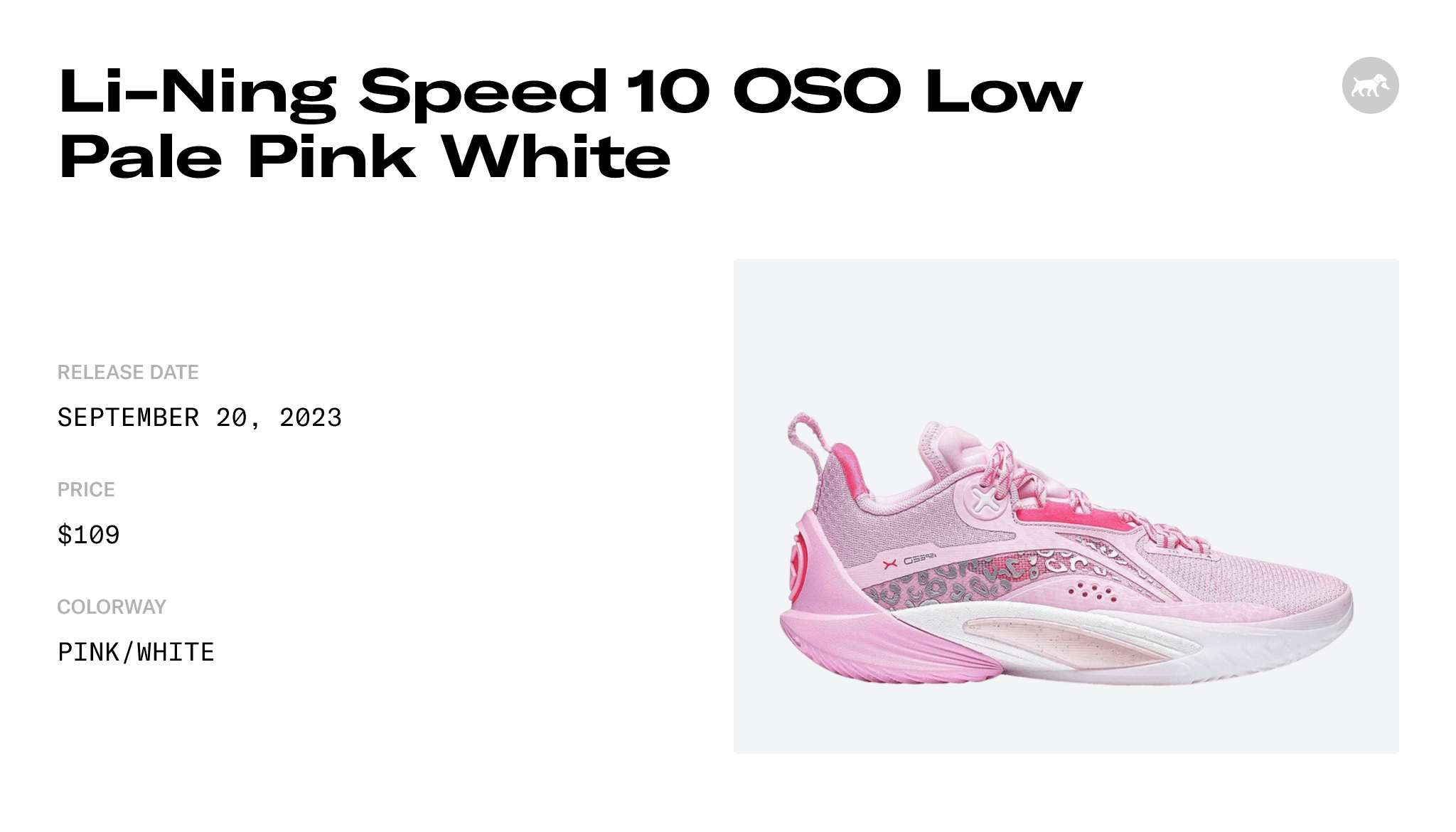 Li-Ning Speed 10 OSO Low Pale Pink White - ABAT085-6