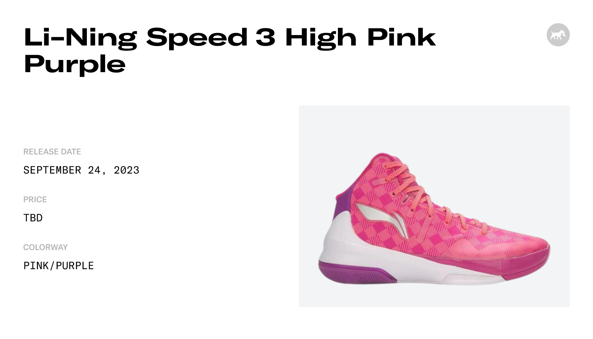 Li-Ning Speed 3 High Pink Purple - ABAL039-6 Raffles & Where to Buy