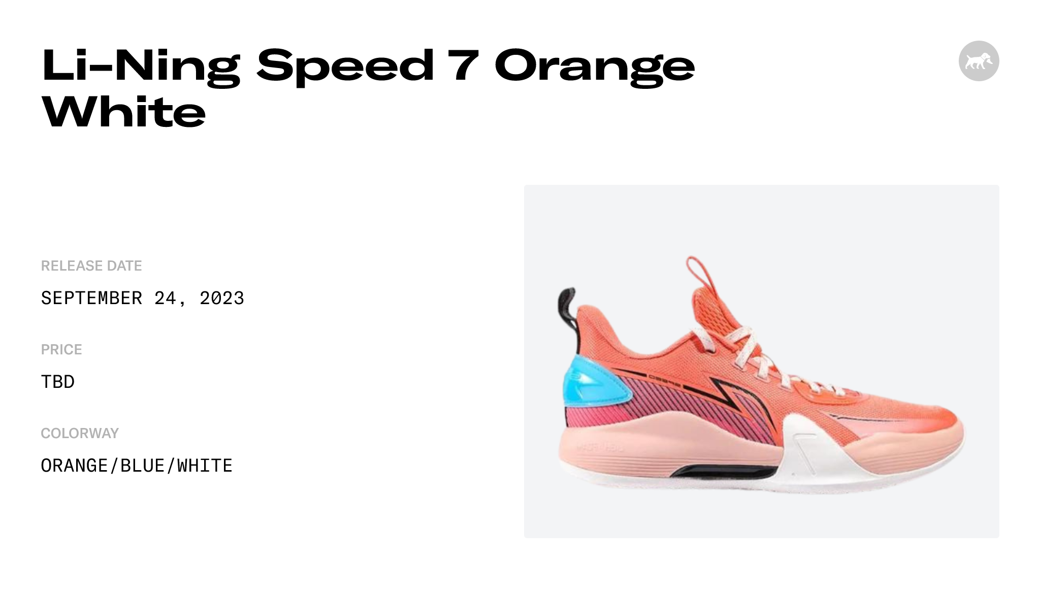 Li-Ning Speed 7 Orange White - ABPT013-8 Raffles & Where to Buy